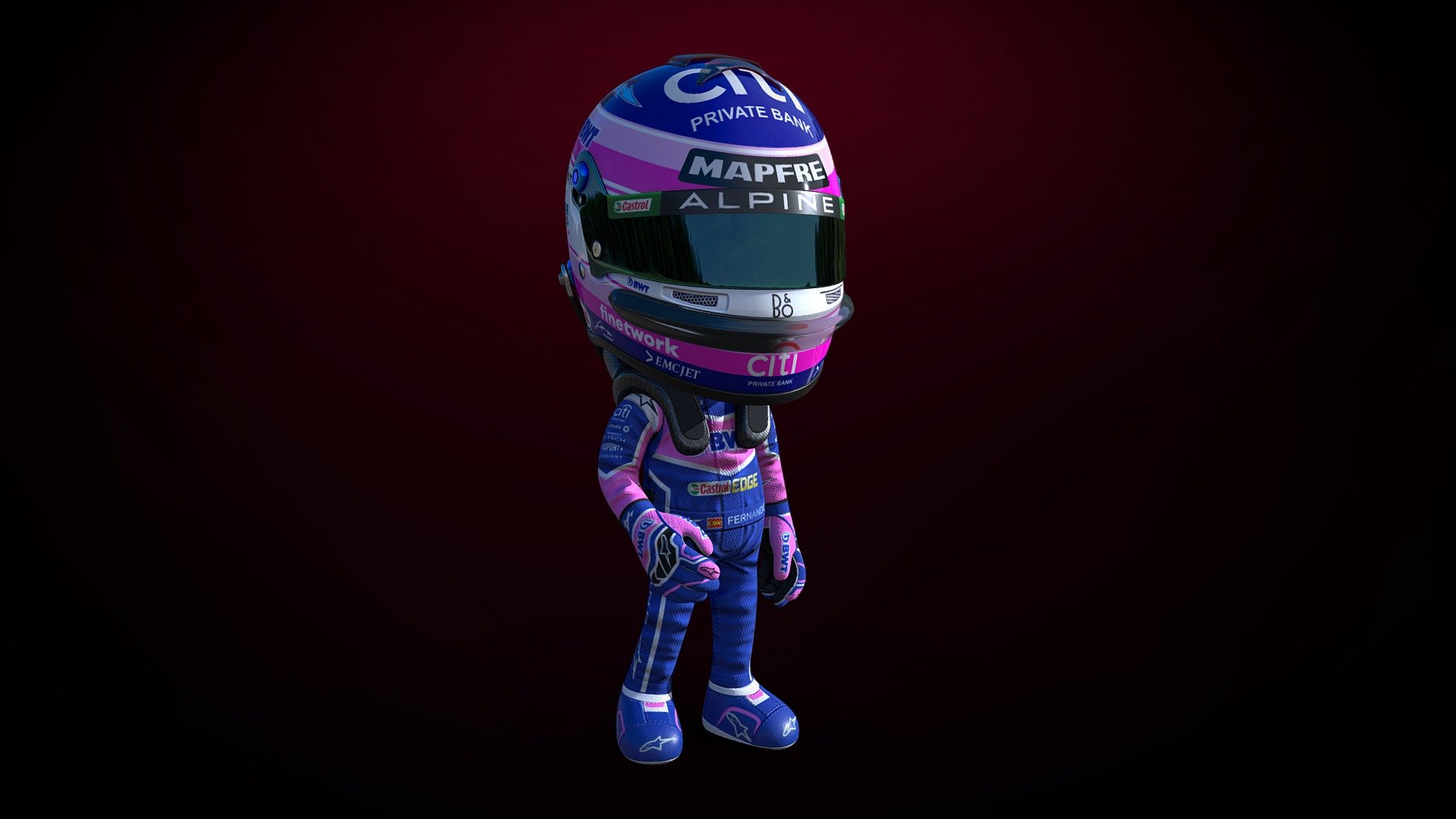 Fernando Alonso 2022 toy style - 3D model by giobiancoFB [a0ff961 ...