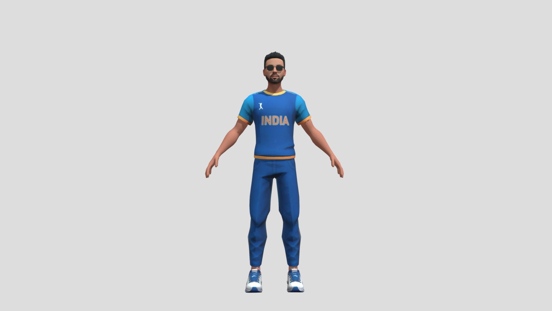 Indian Cricket Player Rigged - Download Free 3D model by numaan.k99 ...