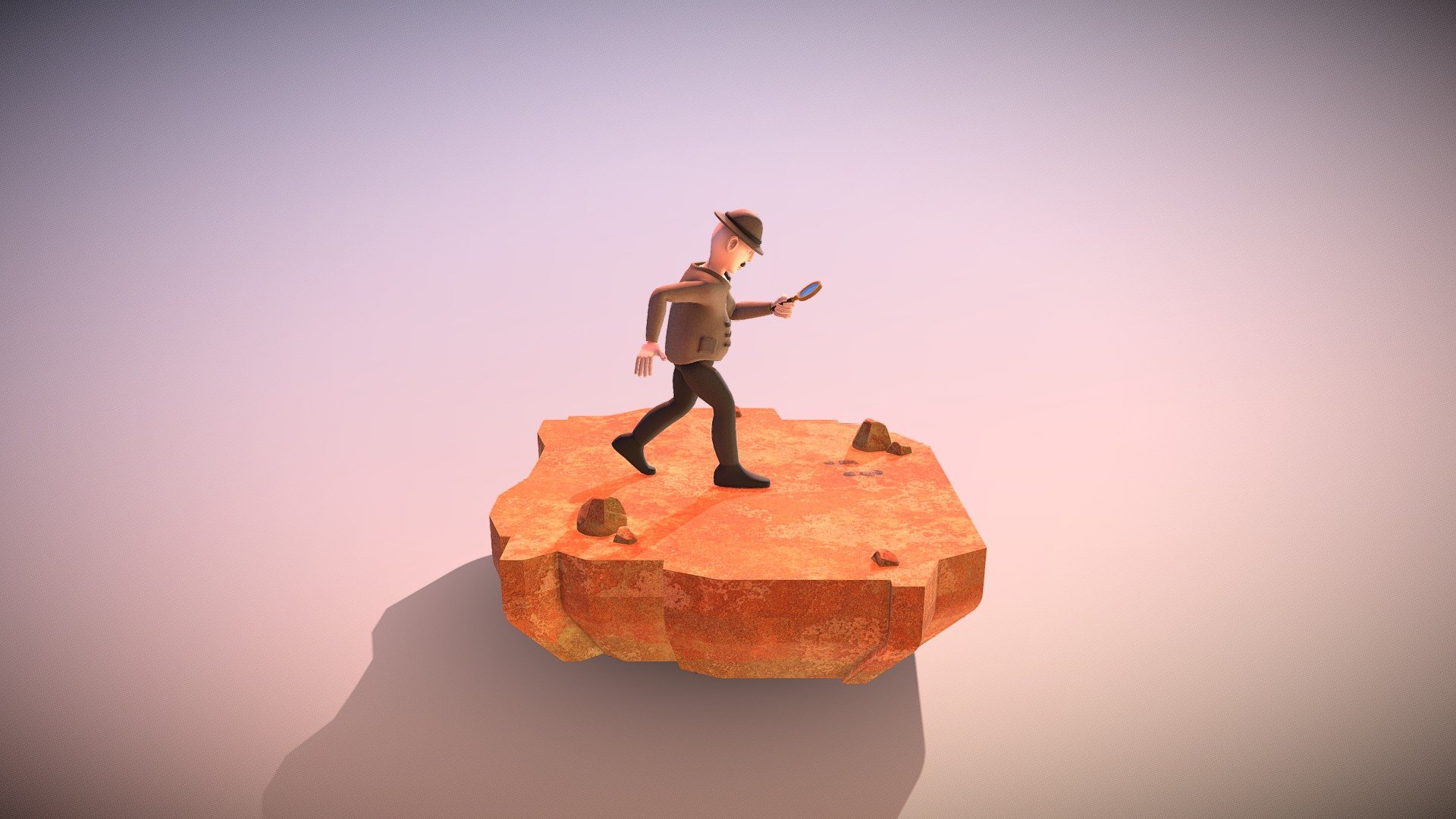 Detective Character - 3D model by sopheee [a100991] - Sketchfab
