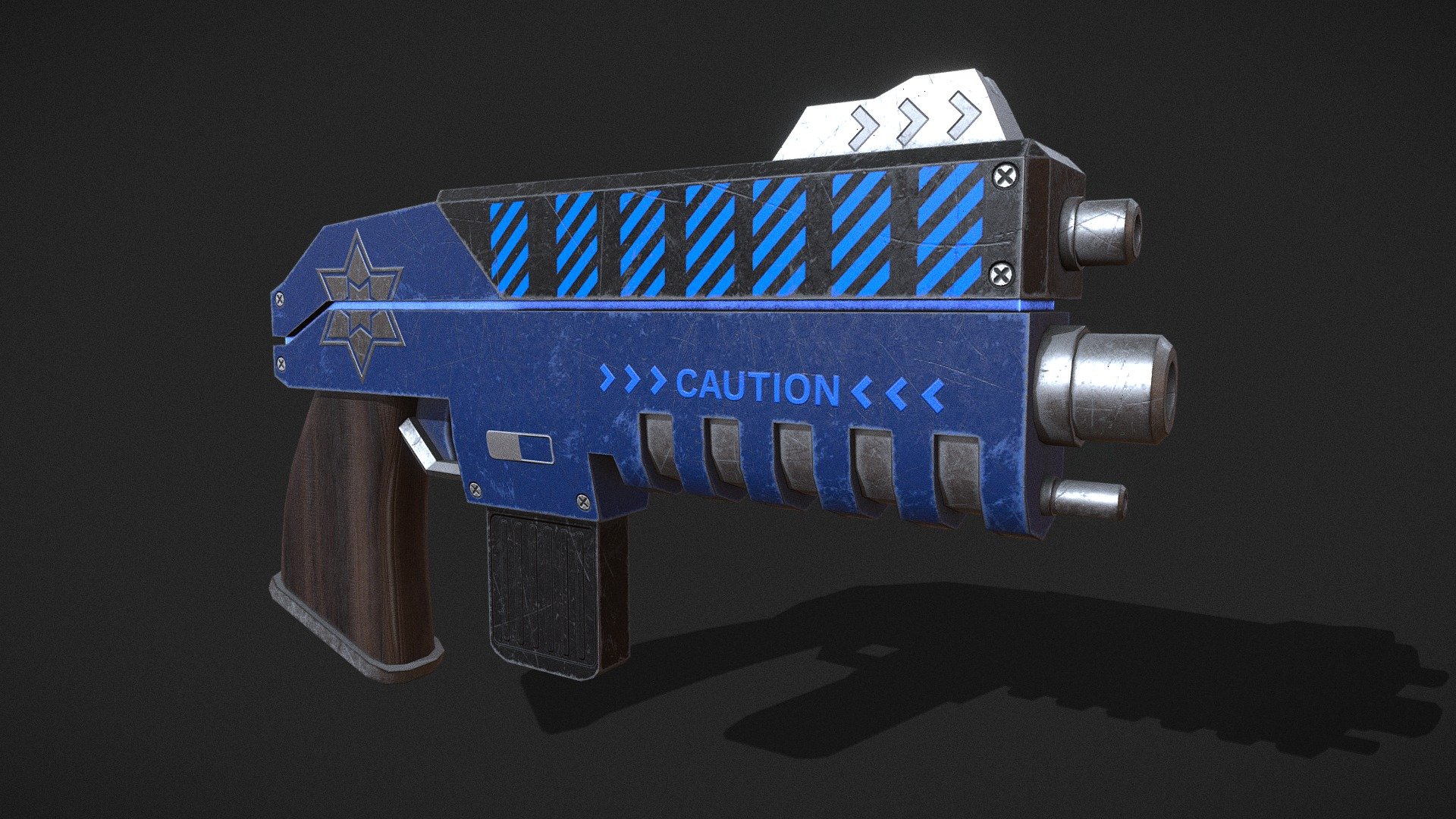 Sheriff gun - 3D model by ceesarp (@patriciocesar452) [a102052] - Sketchfab