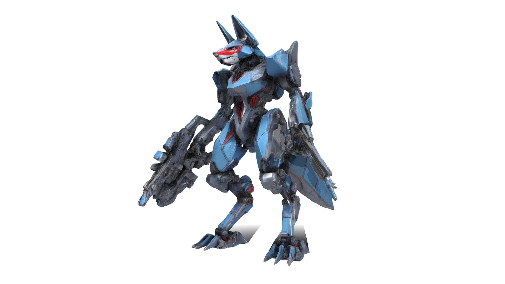 Wolfbot Sentinel - 3D model by VertaScan [a10725a] - Sketchfab