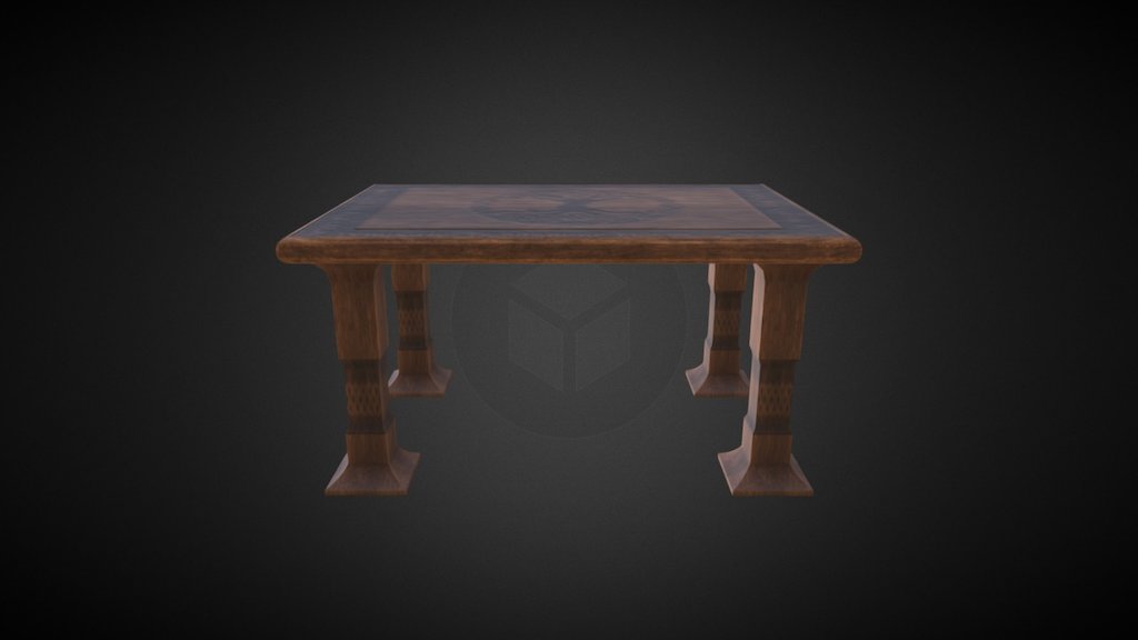 Engraved Table - 3D model by Länsman (@Lansman) [a108077] - Sketchfab