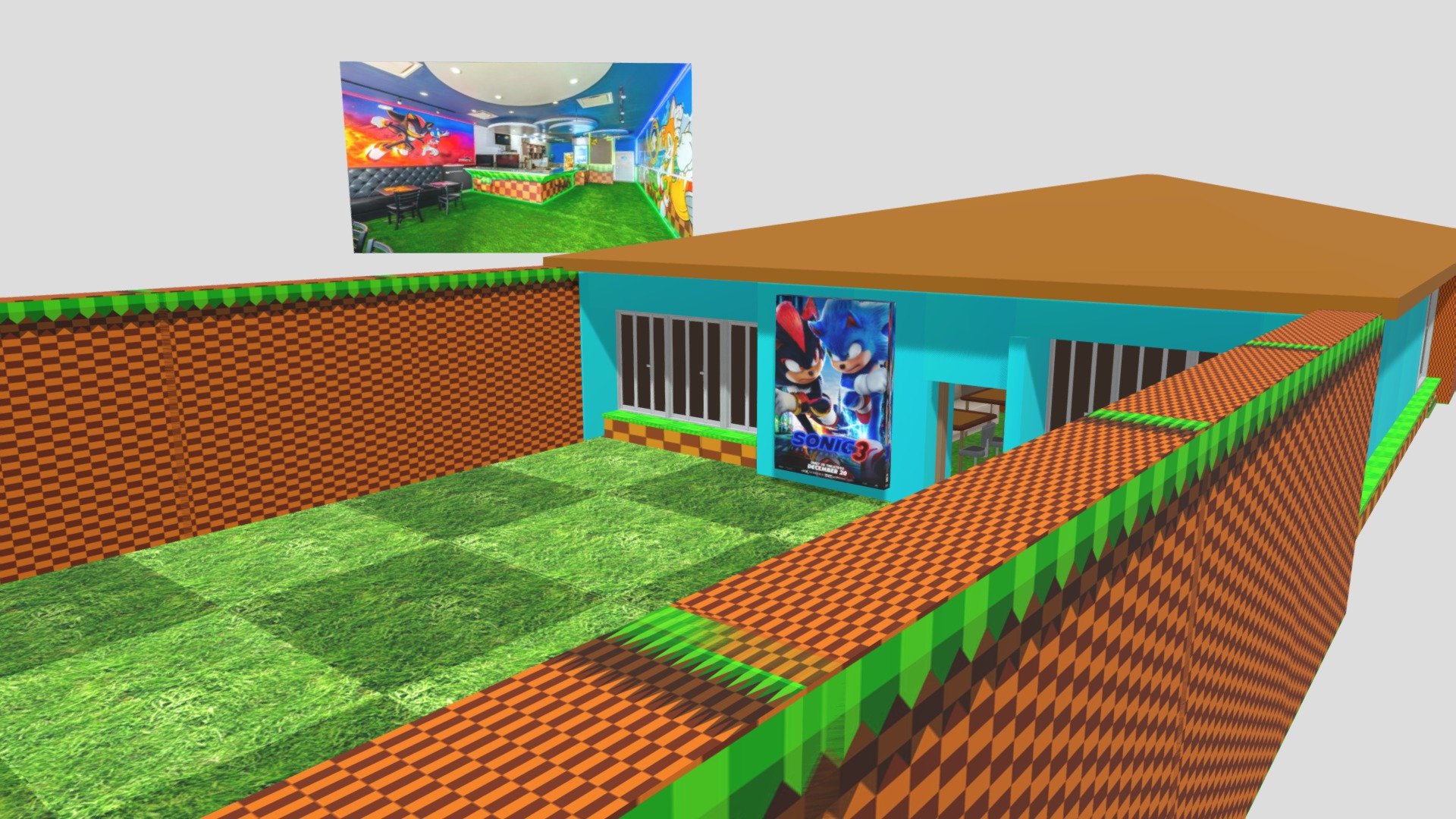 Sonic Themed Cafe - Download Free 3D model by Jayexe the accurate model creator ...