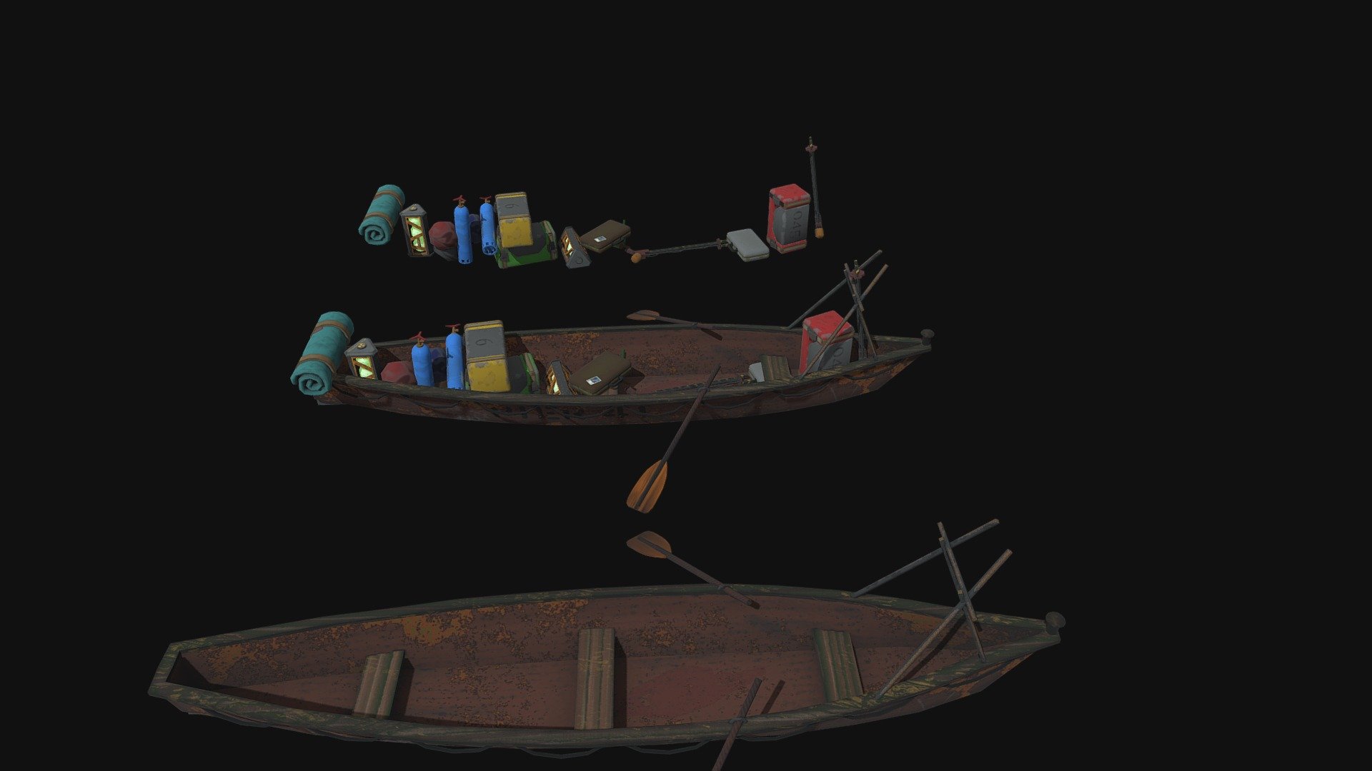 junk boat - Download Free 3D model by efforya [a10930d] - Sketchfab
