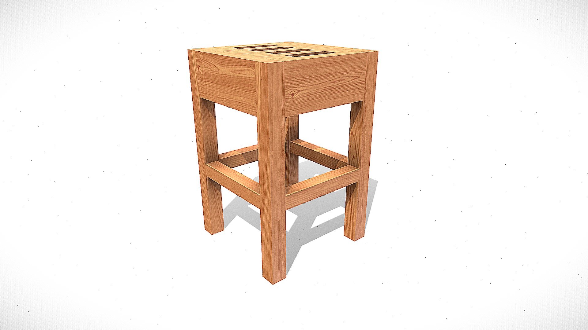 Custom Stool 16x16 in x 25 in H - Buy Royalty Free 3D model by Ricardo B. L. (@richizero ...