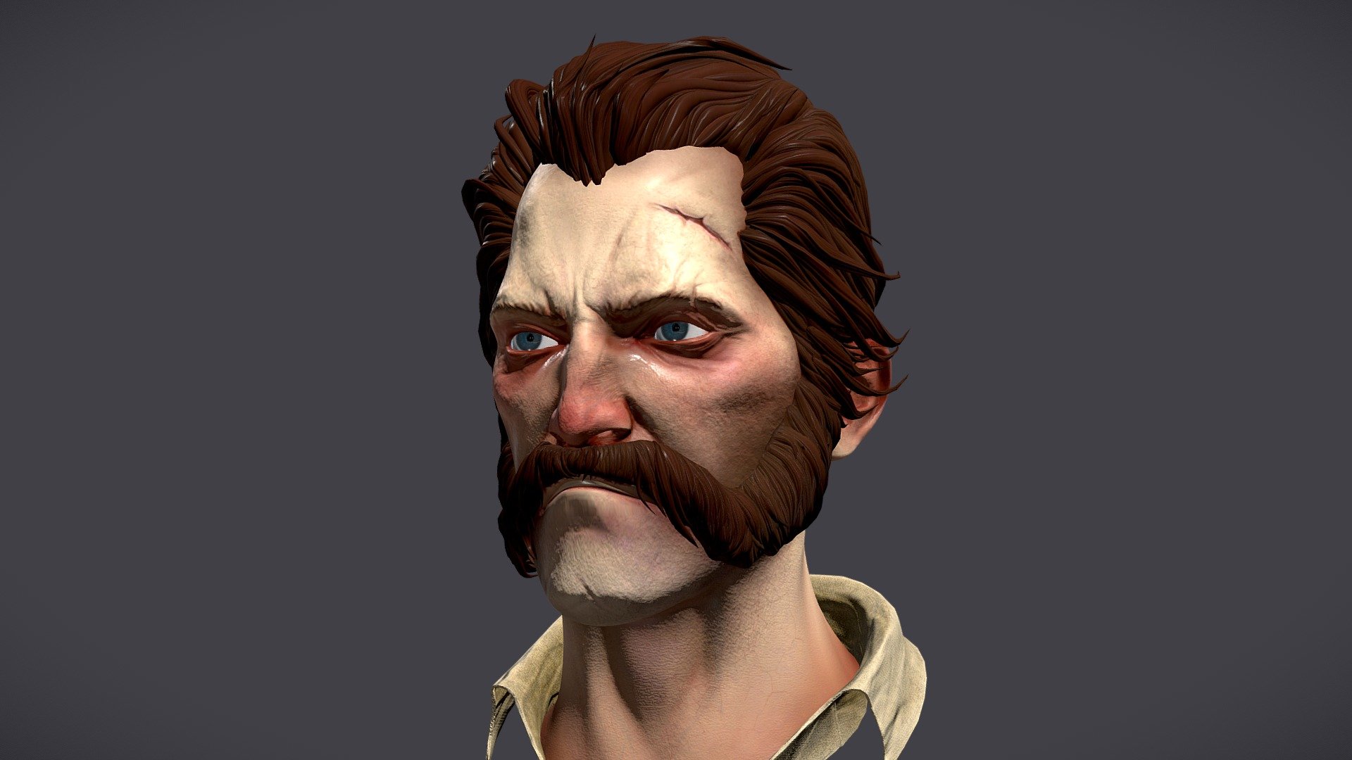 Thug Head - 3D model by Christiane Schaper (@ChristianeSchaper ...