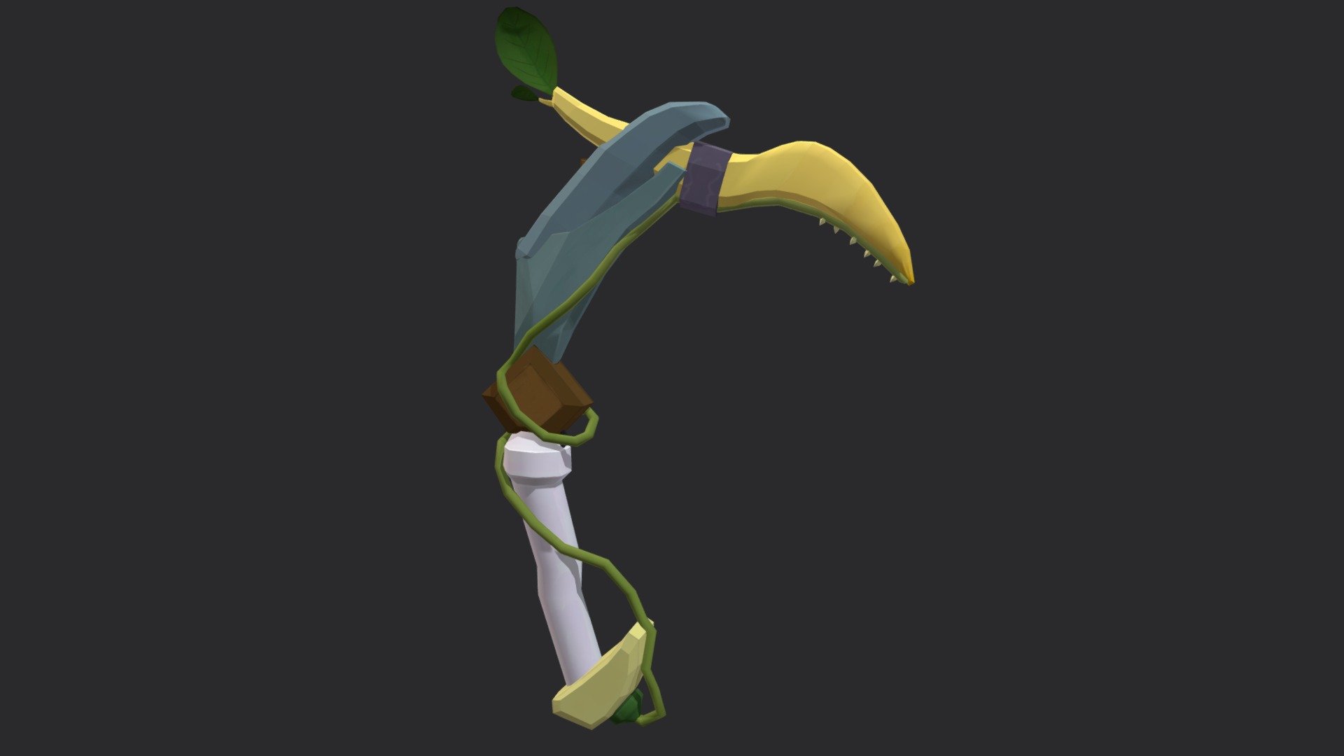 Weaponcraft Assignment: Thorned Ice Hook - 3D model by chisse weckx ...