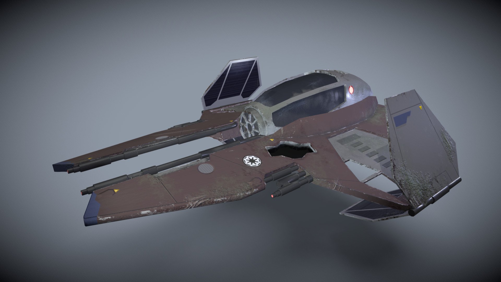Eta-2 Actis-class Light Interceptor - Star Wars - 3D model by maaaax ...