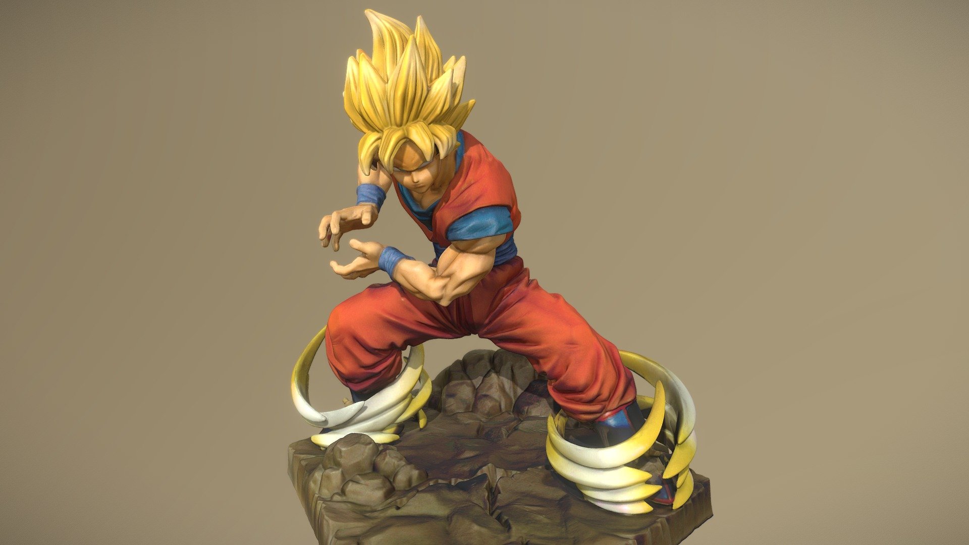 GOKU SS ABSOLUTE - 3D model by AKIN (@artaru0660) [a10d82b] - Sketchfab