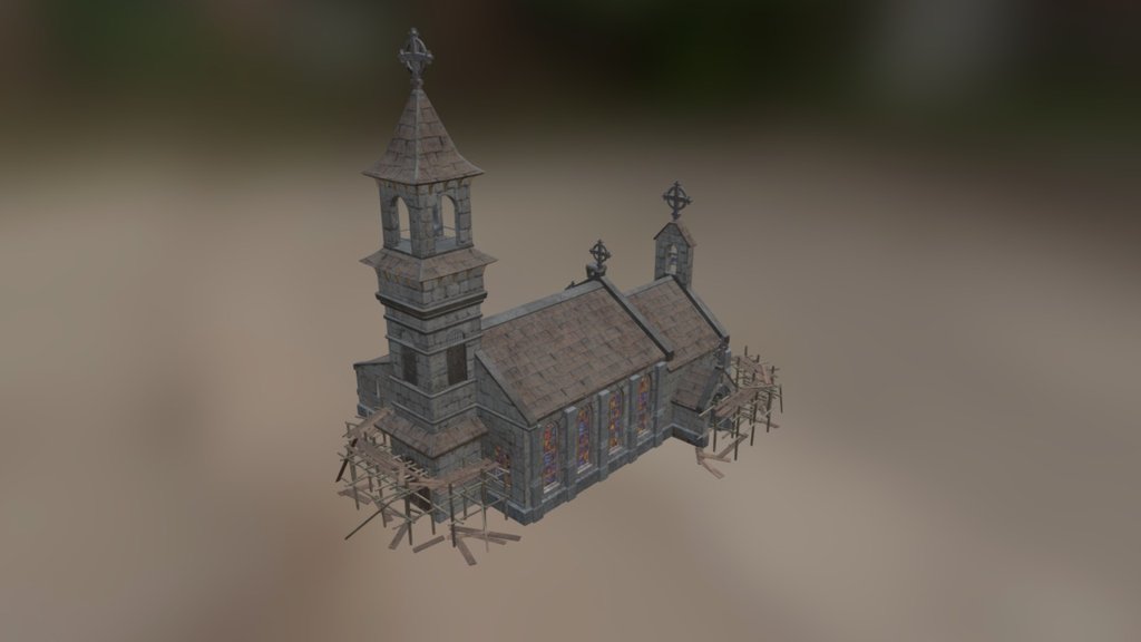 Chapel - 3D model by phoeni_42 [a10e657] - Sketchfab