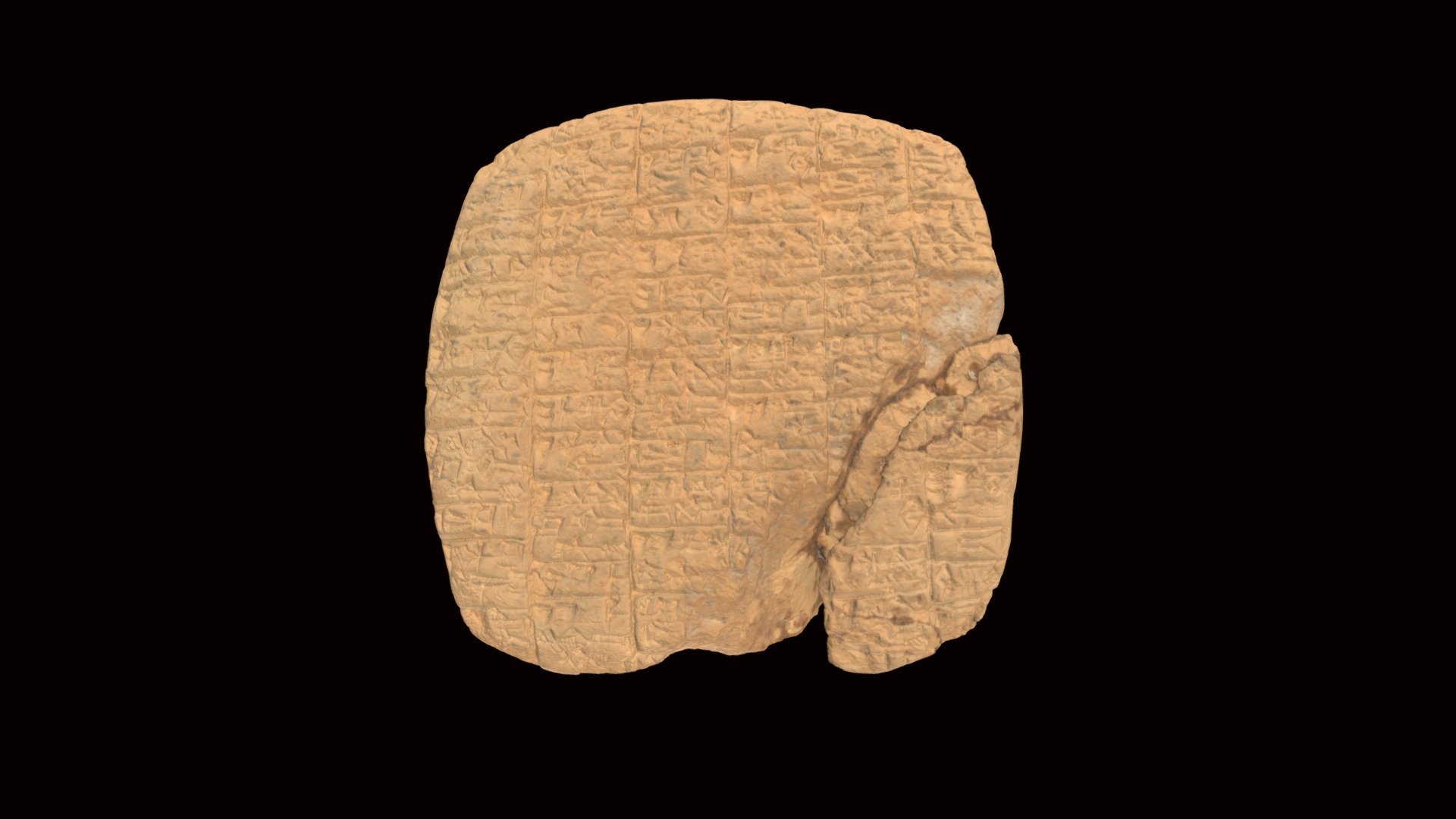 Cuneiform Tablet HMANE1904.7.4 - 3D model by Harvard Museum of the ...
