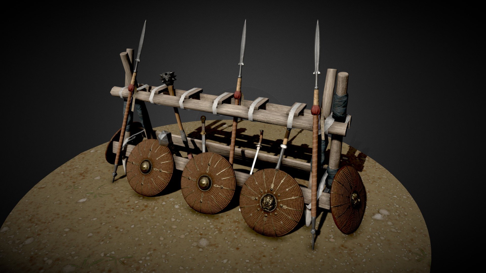 weapon rack - 3D model by d2609779322 [a10fd24] - Sketchfab