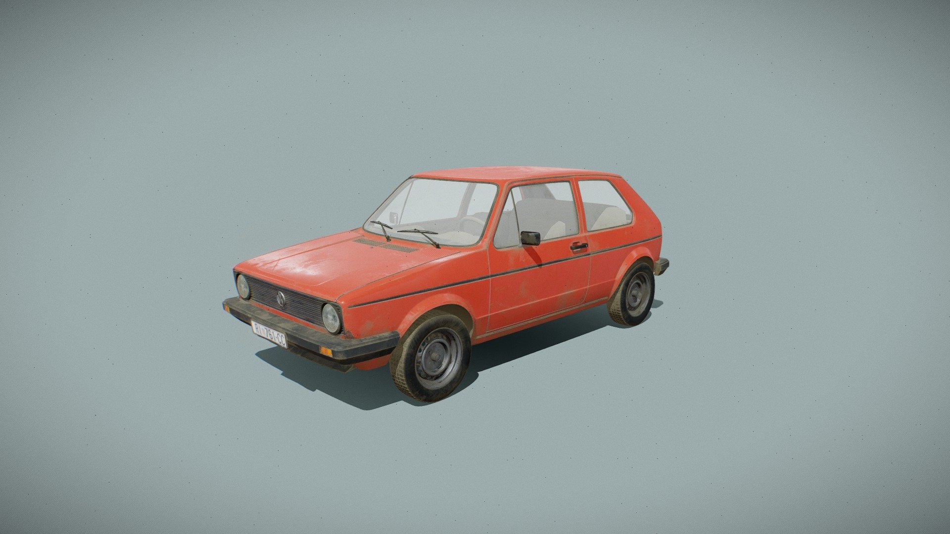 Volkswagen Golf 1 - Buy Royalty Free 3D model by MargetaCG [a113548 ...