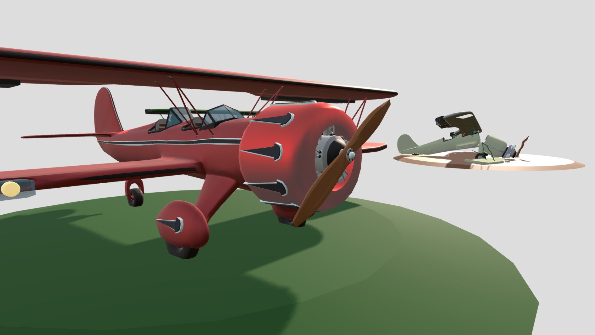 Biplane - Download Free 3D model by Yana (@YanaGrigoreva) [a113887 ...