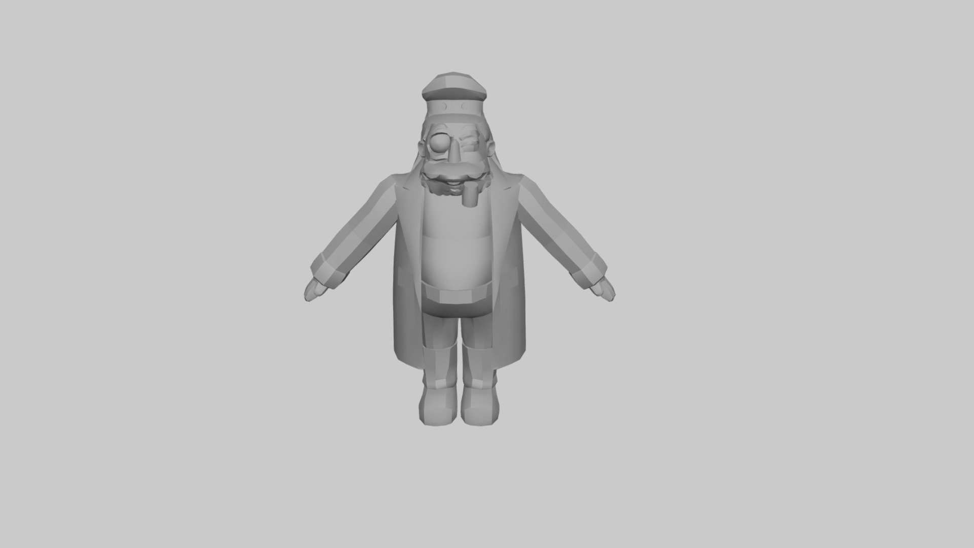 The Simpsons Game (2007) - Sea Captain - Download Free 3D model by ...