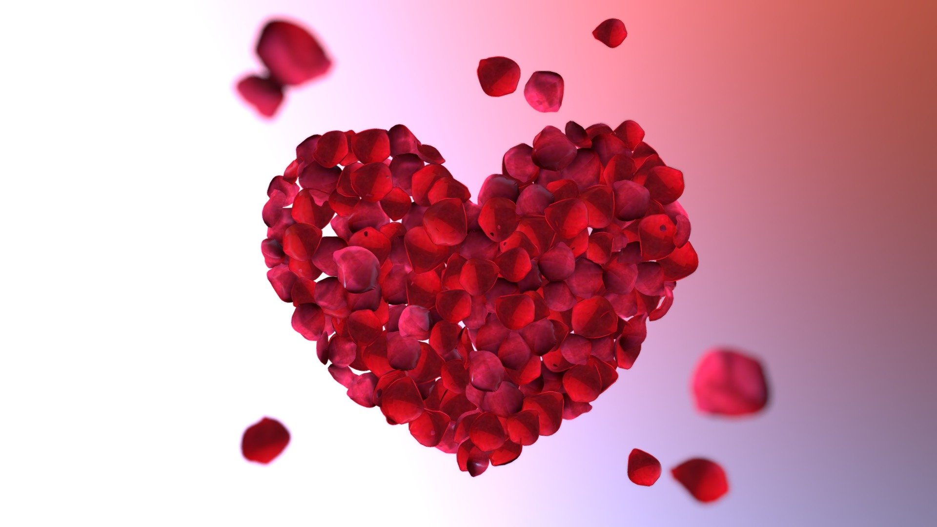 HEART ROSE PETAL - Buy Royalty Free 3D model by DTA DESIGN STUDIO ...