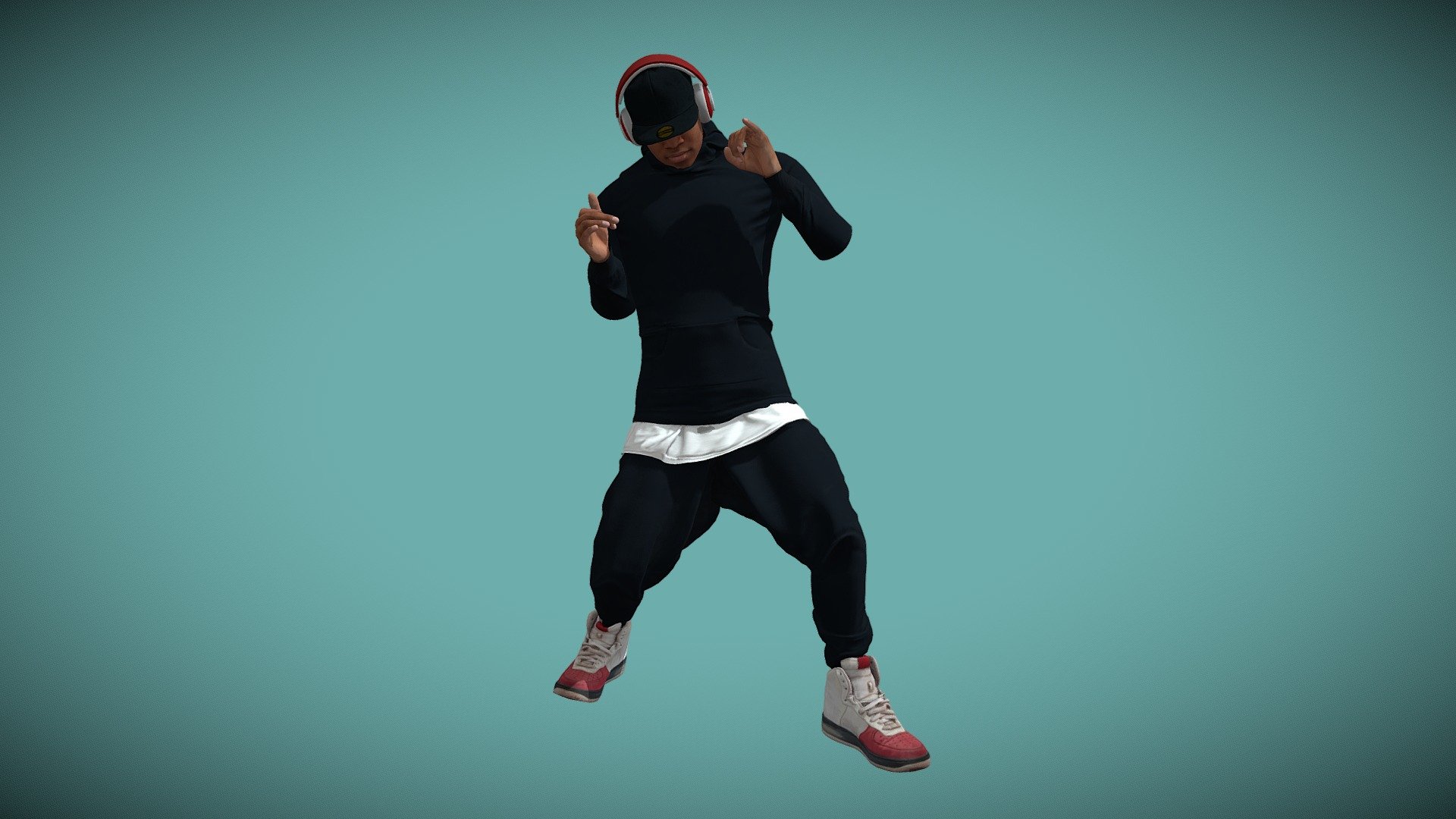 Animated Rapper Character with Headphones - 3D model by LasquetiSpice ...