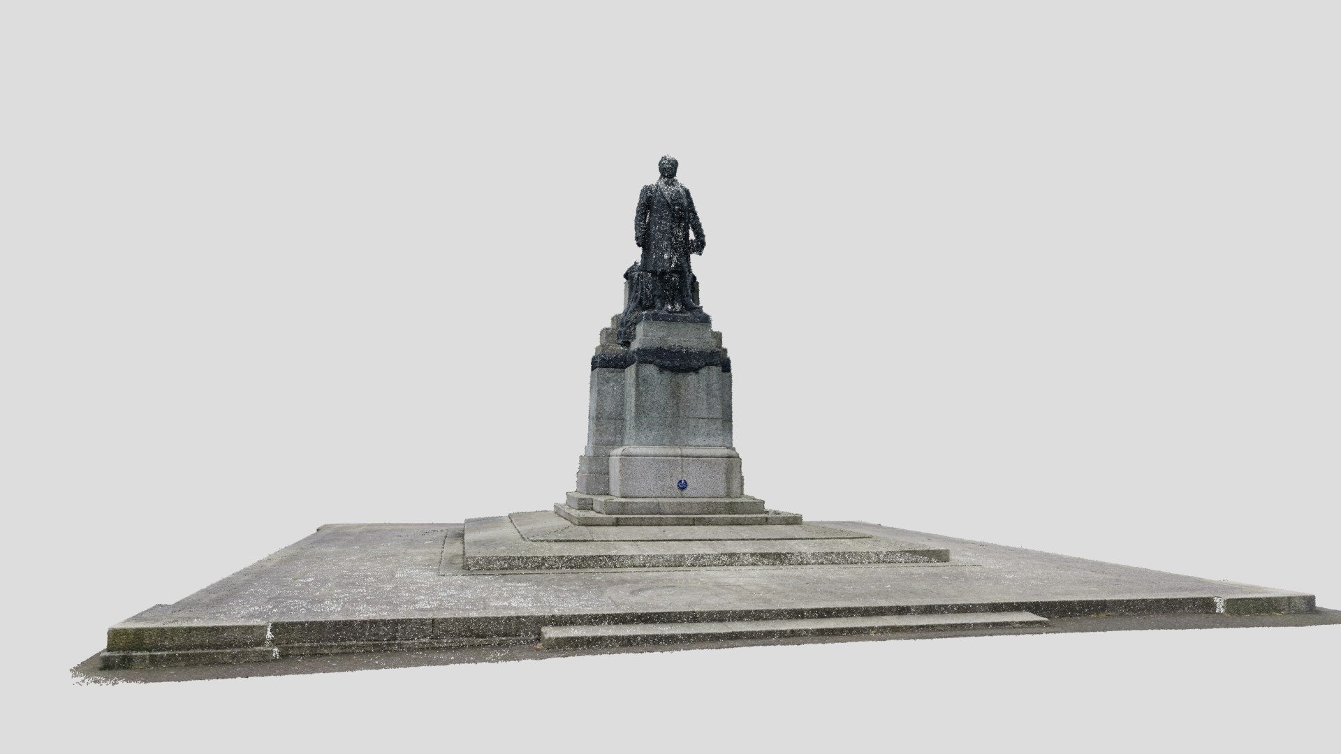 Statue of Andrew Carnegie, Pittencrieff Park - Download Free 3D model ...