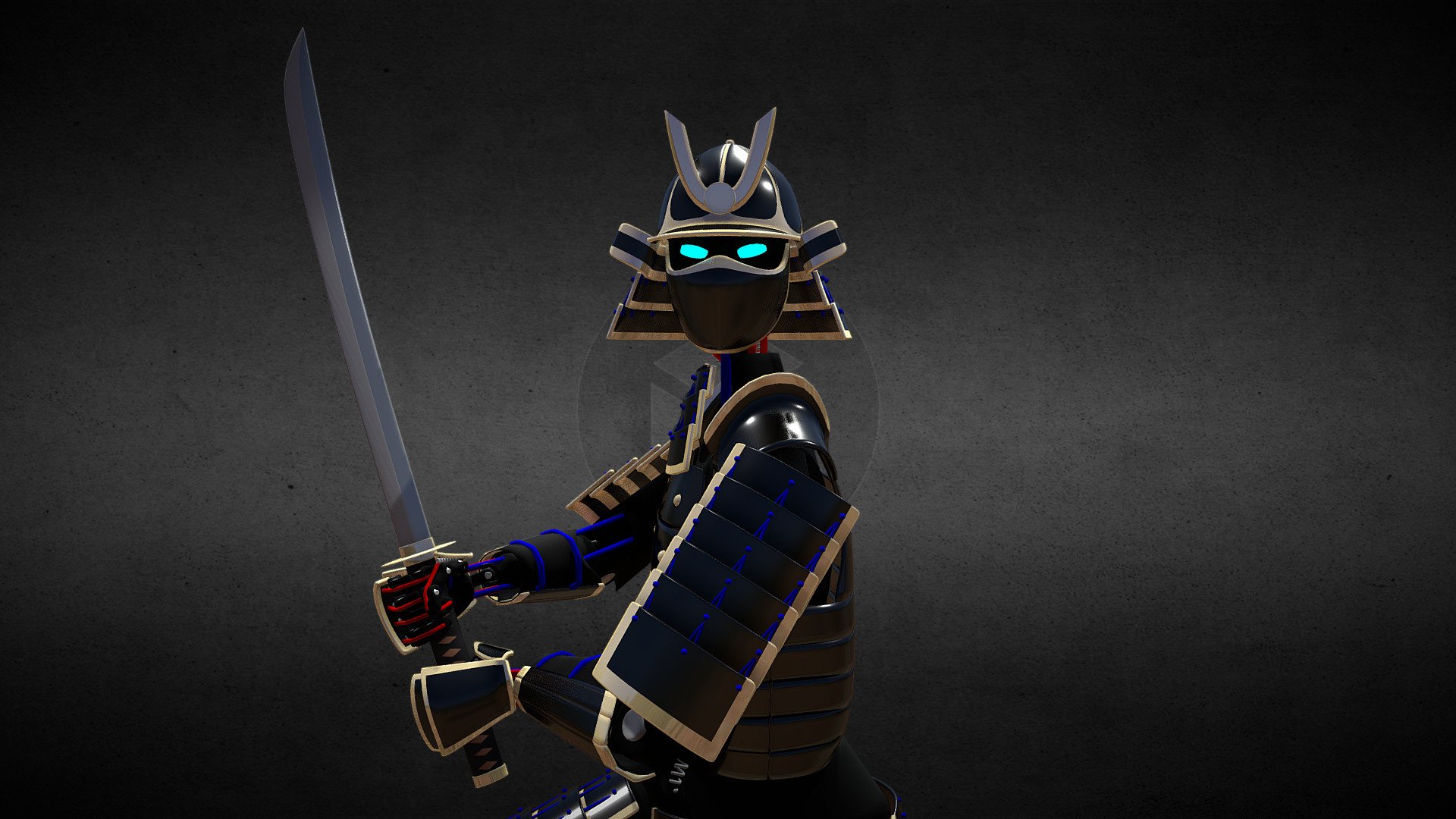 Mechanical Samurai - 3D model by KrStolorz (Krzysztof Stolorz ...