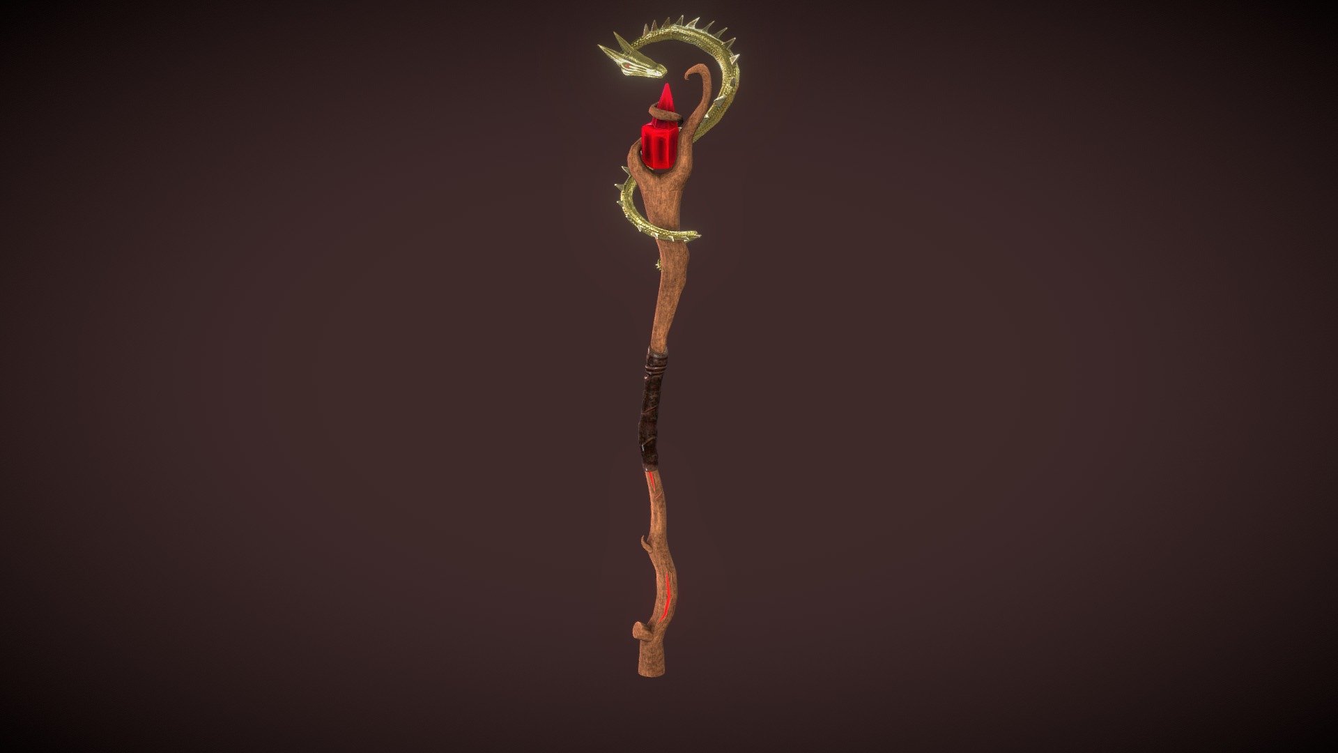 Dragon Staff_LowPoly - 3D model by Ho Xin Yan (@xinyan22) [a119e1c ...