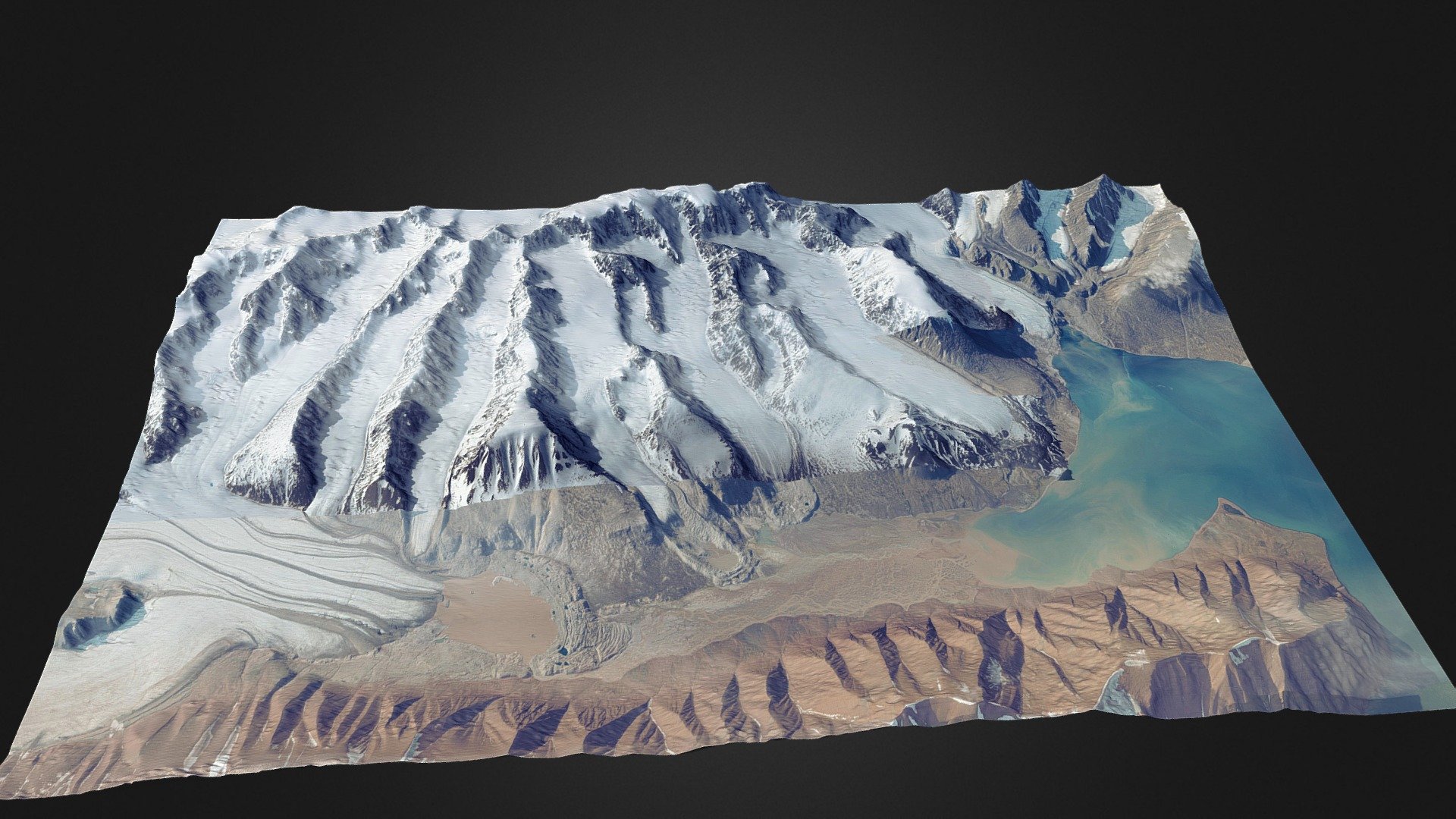 Bockfjorden with hot springs Troll & Jotun - 3D model by SvalDEM ...