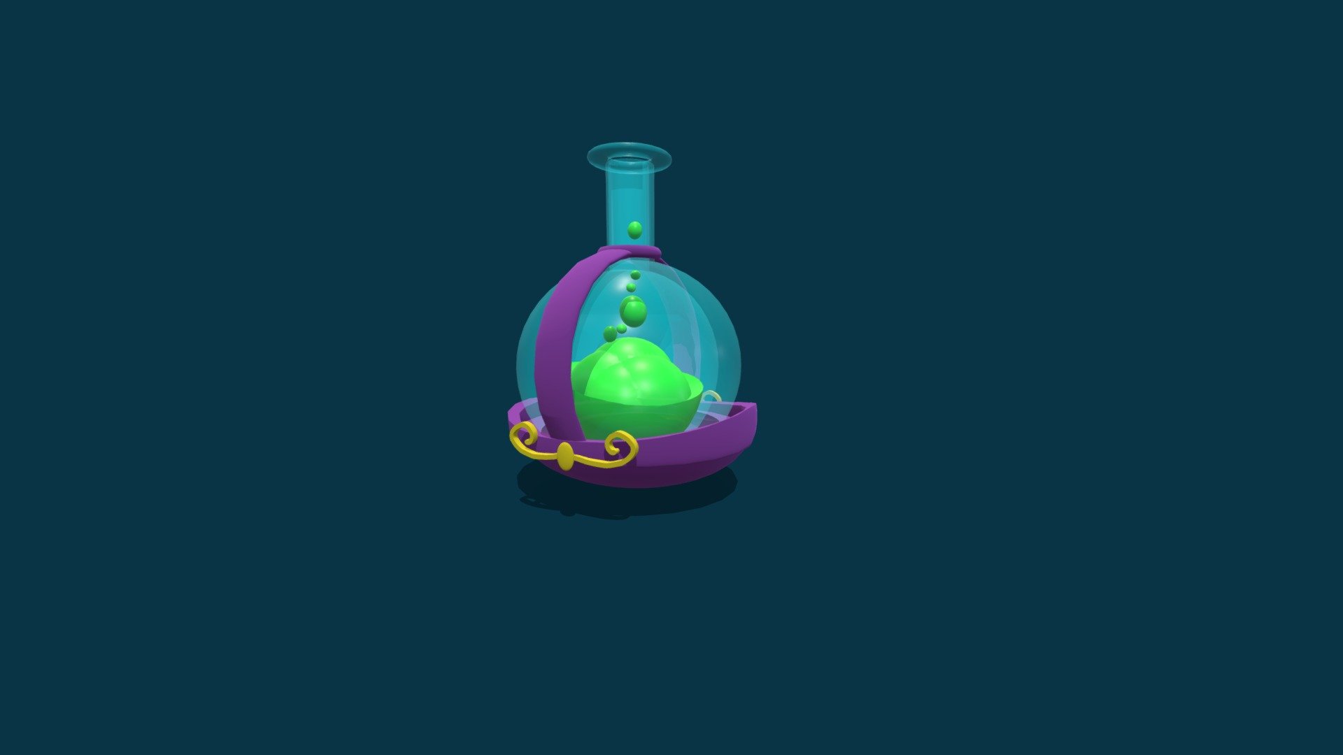 Green Potion - 3D model by tyralch [a11caa7] - Sketchfab