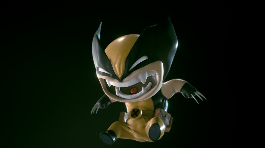 CHIBI WOLVERINE - 3D model by martinjario [a11cf30] - Sketchfab