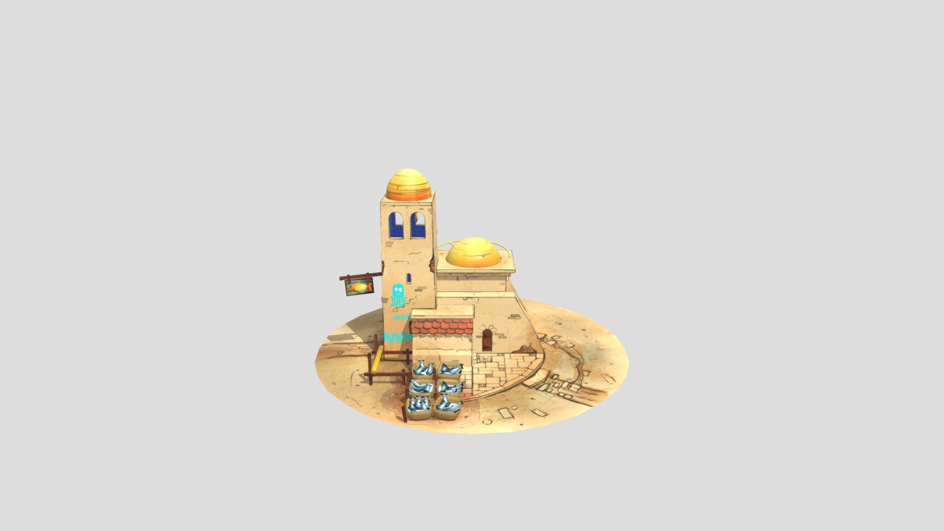 Oriental little shop - Download Free 3D model by Taupevolante [a120e7d ...