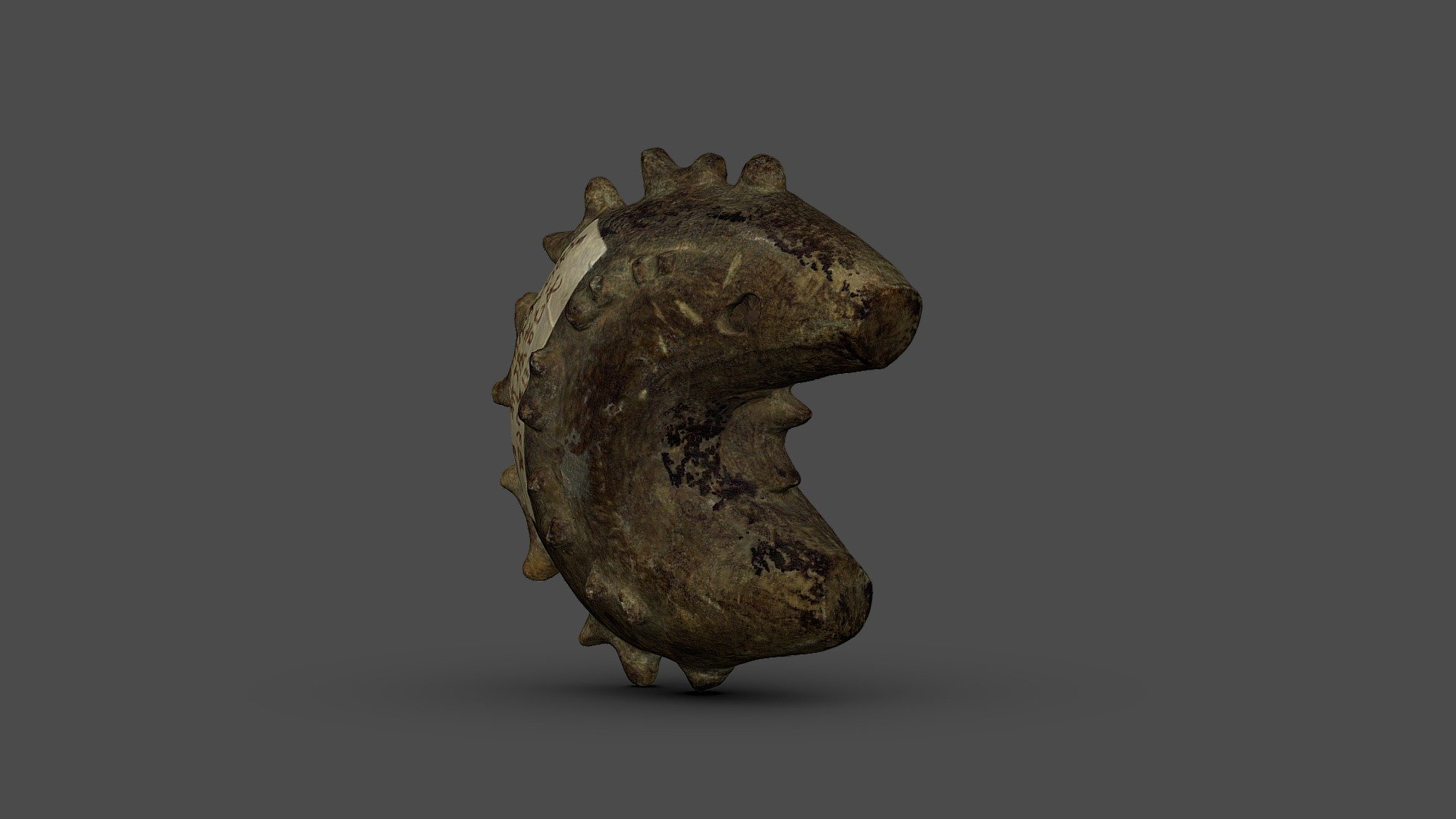 子持勾玉 Comma-shaped bead with smaller beads - 3D model by 栃木県埋蔵文化財センター ...