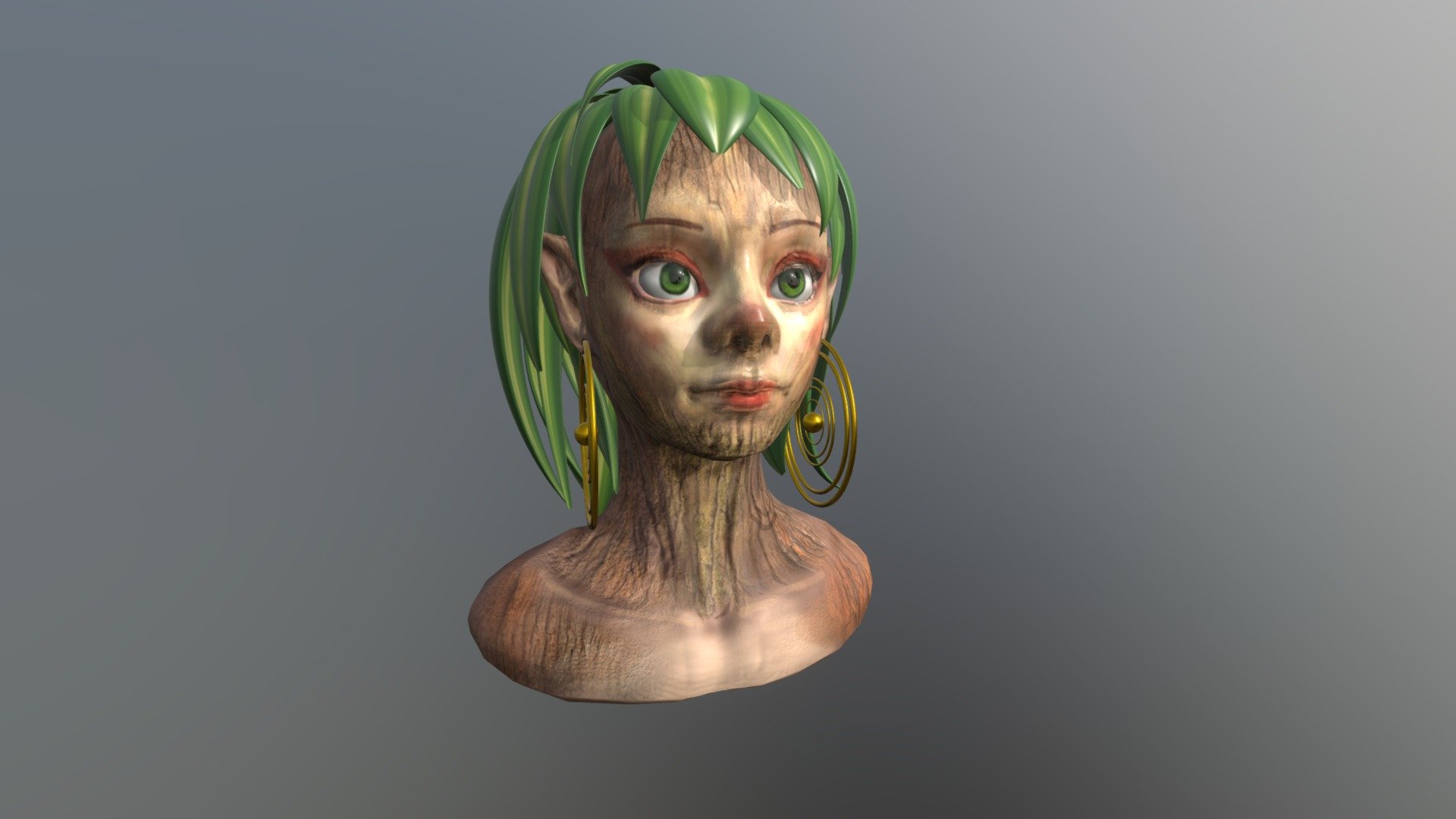 female alien head - 3D model by UltraAngelo [a121832] - Sketchfab