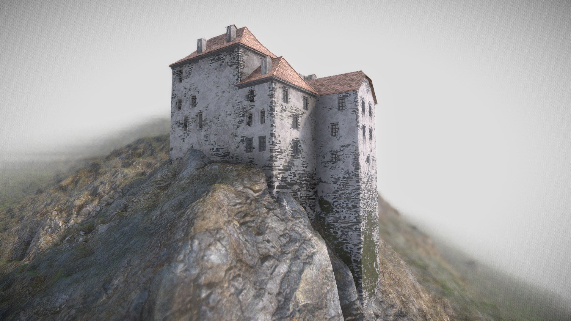 Dravograd - grad Pukštanj(poskus rekonstrukcije) - 3D model by ...