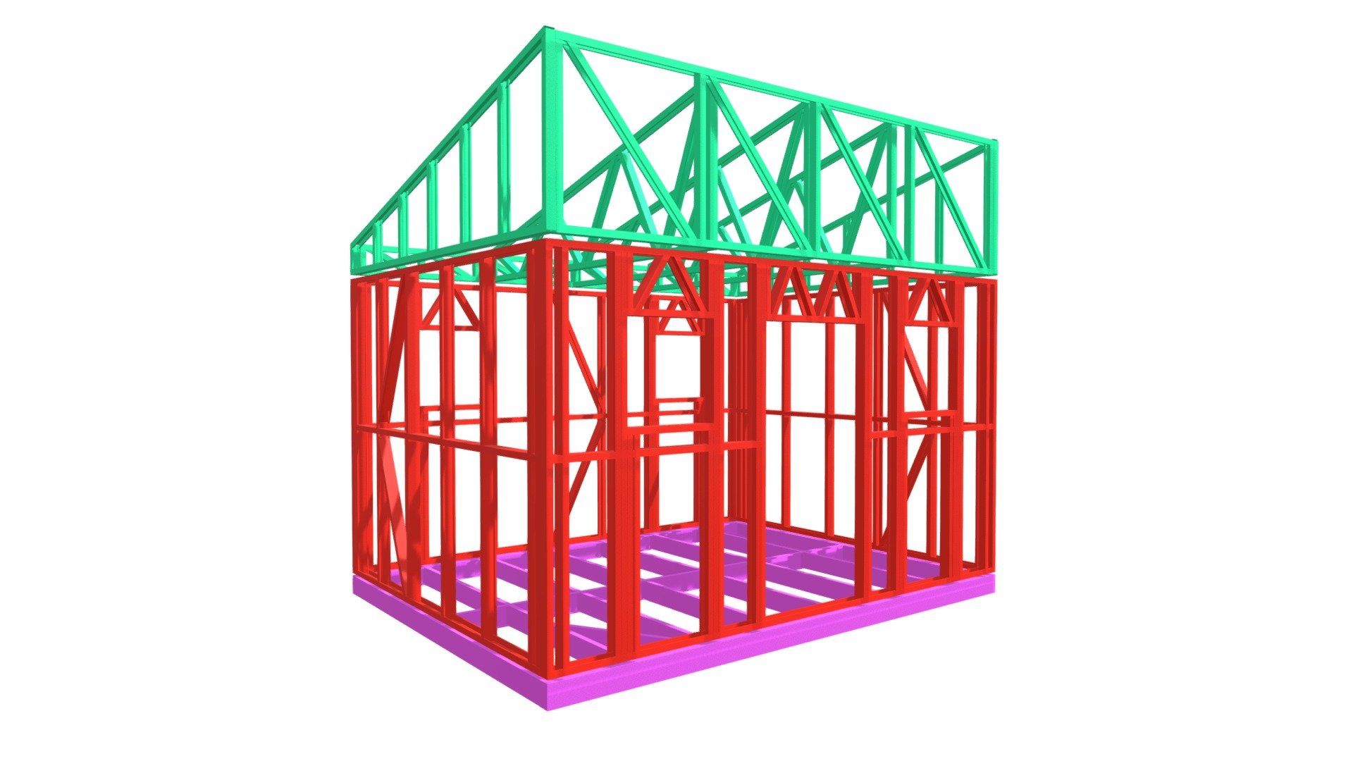 4.2X3.2M Cabin - Download Free 3D model by SmartFraming Ltd ...