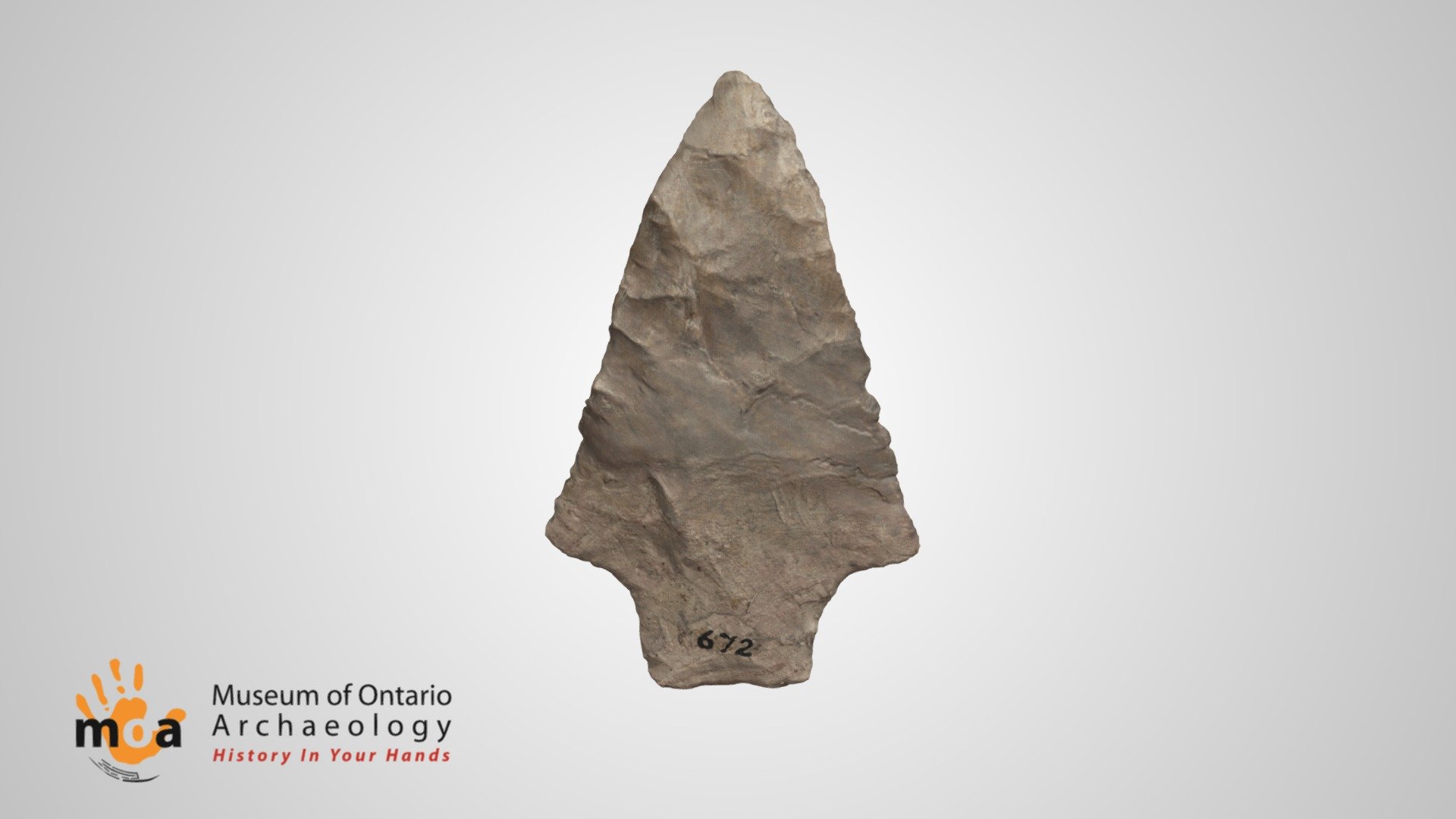 Projectile Point - A. Hicks Site Object 672 - 3D model by MuseOntArch ...