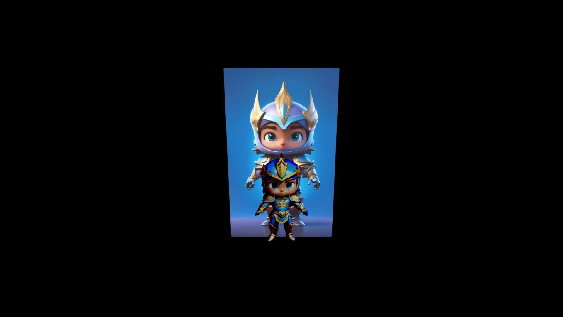 Title Cartoon knight with armor and helmet on bl - Download Free 3D ...