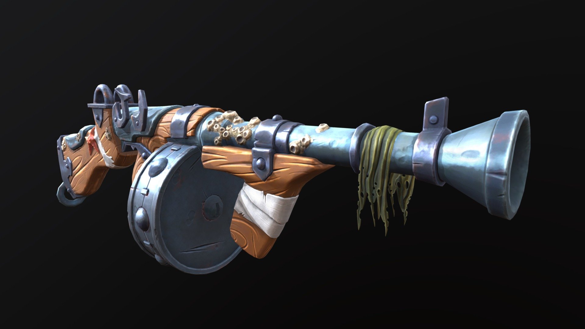 Stylized_Gun - 3D model by ElemenTxD [a126add] - Sketchfab