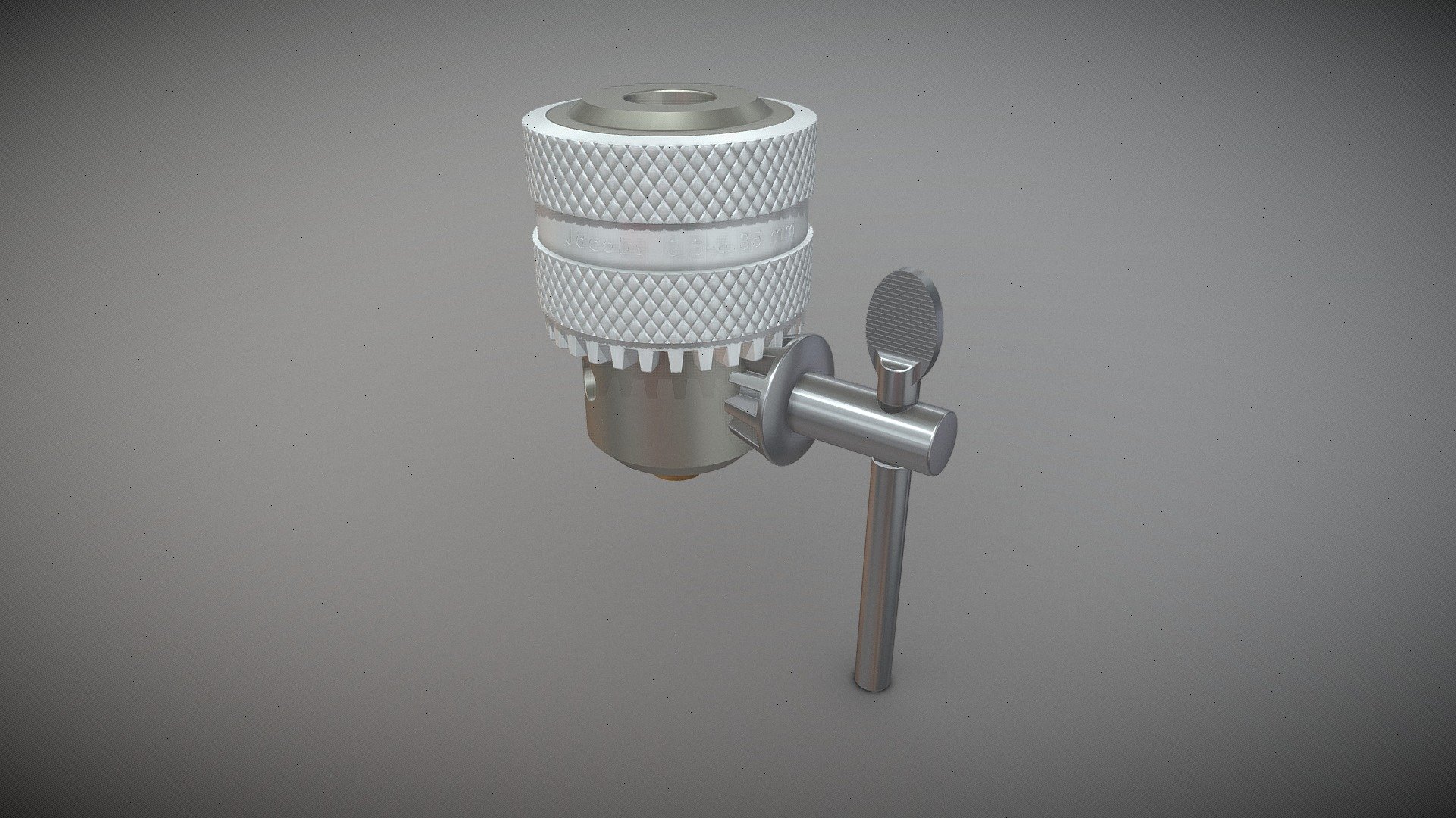 Boorkop met sleutel - 3D model by Stichting Consortium Beroepsonderwijs ...