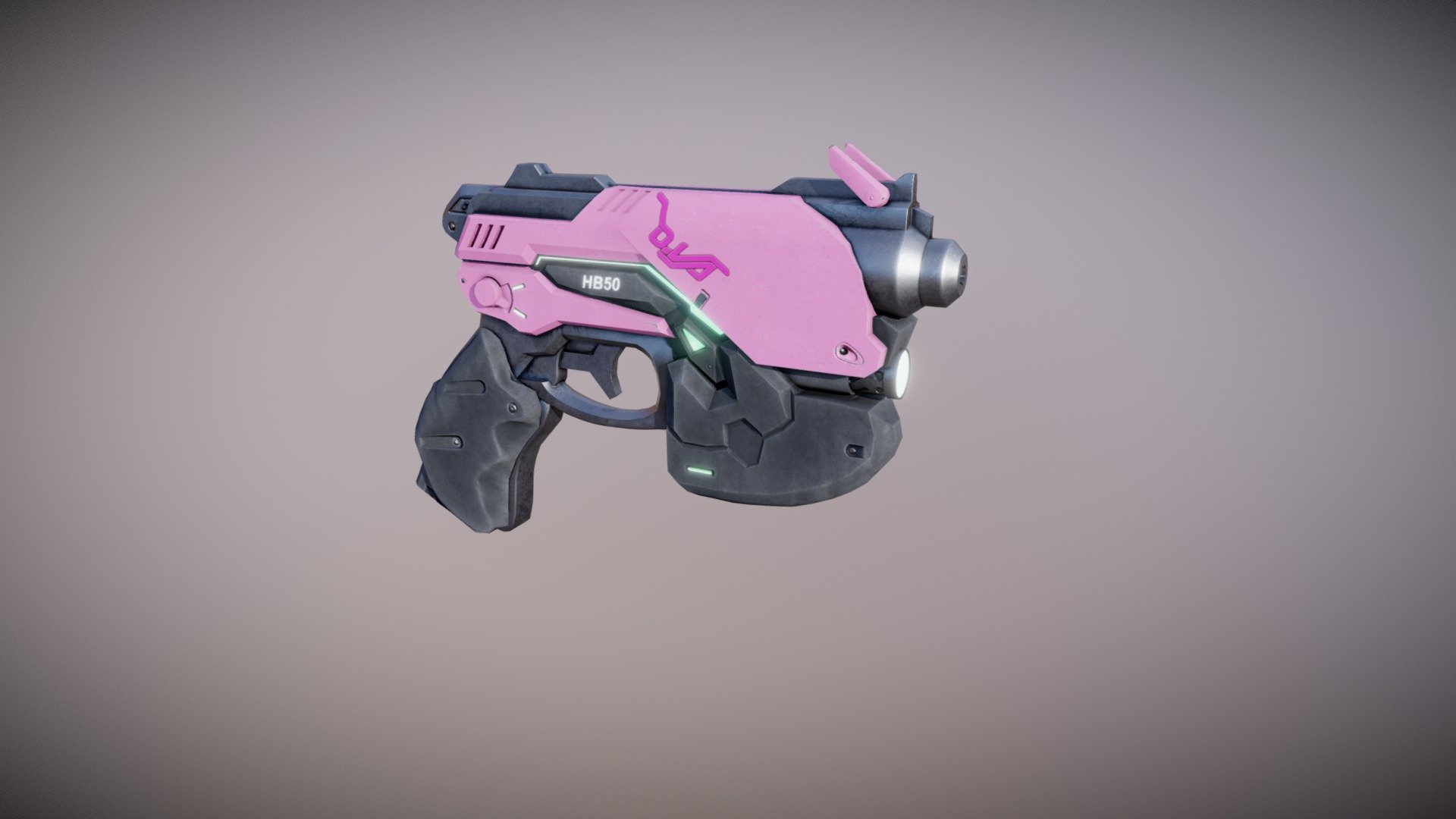 D.Va Gun - 3D model by marioobicex [a128dfe] - Sketchfab