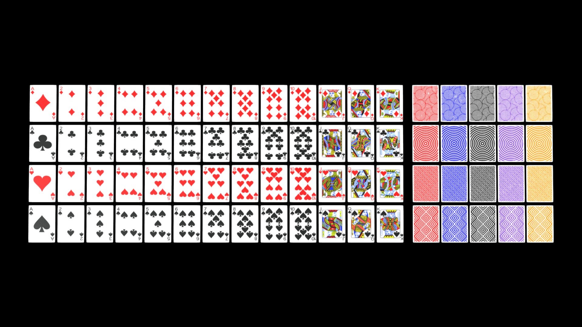 Normal Poker Cards - 3D model by Solidbot (@jony23bot) [a1290b6 ...