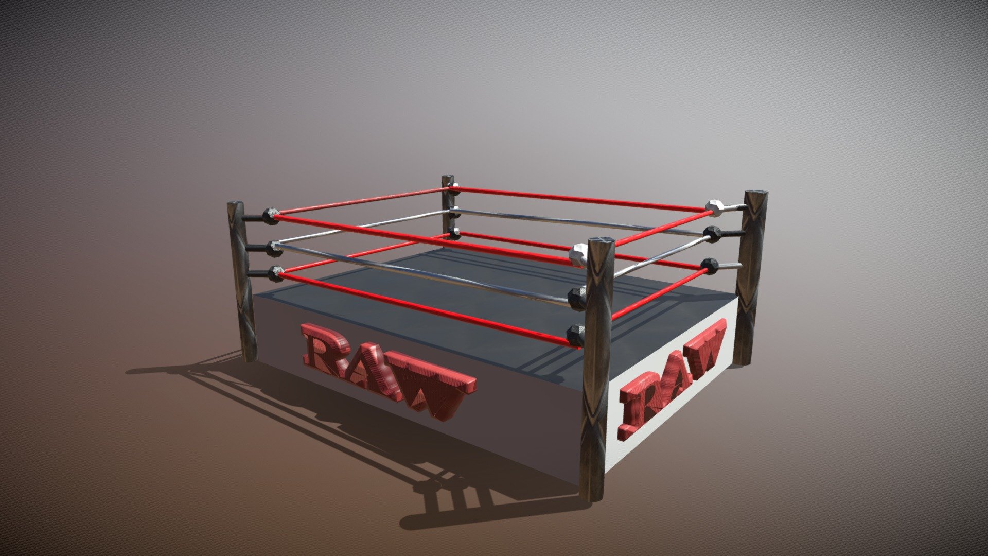 Wrestling ring - 3D model by S.pencer [a12962b] - Sketchfab