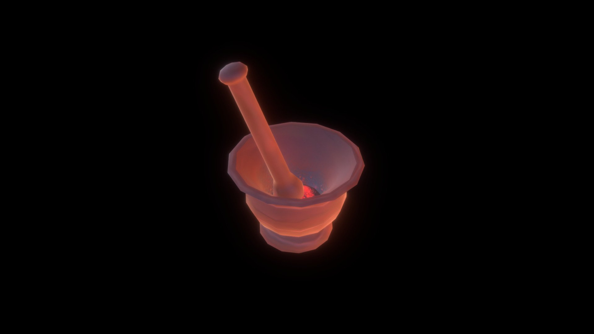 Crater & Pestle (animated) - 3D model by OriHadar [a12a097] - Sketchfab