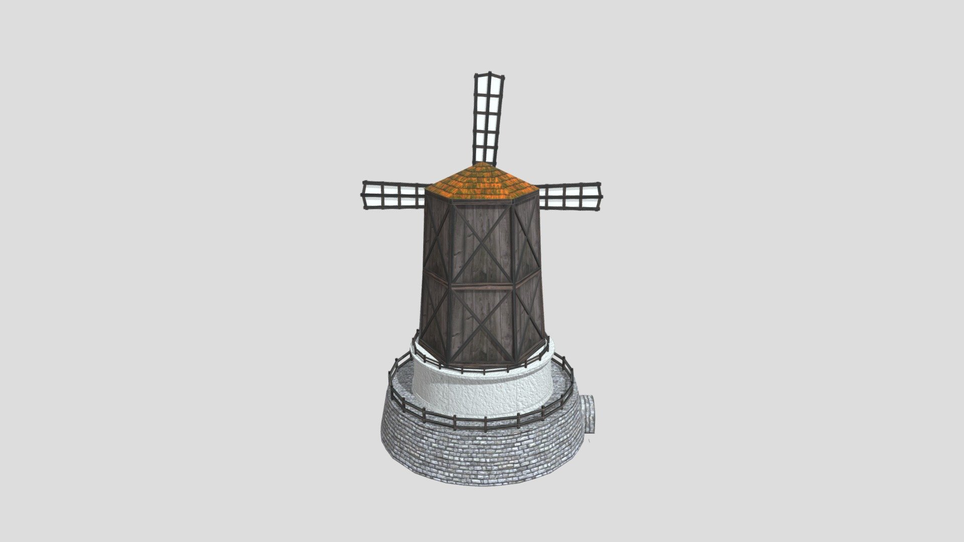 Windmill - Download Free 3D model by KUMMZ [a12a1b4] - Sketchfab
