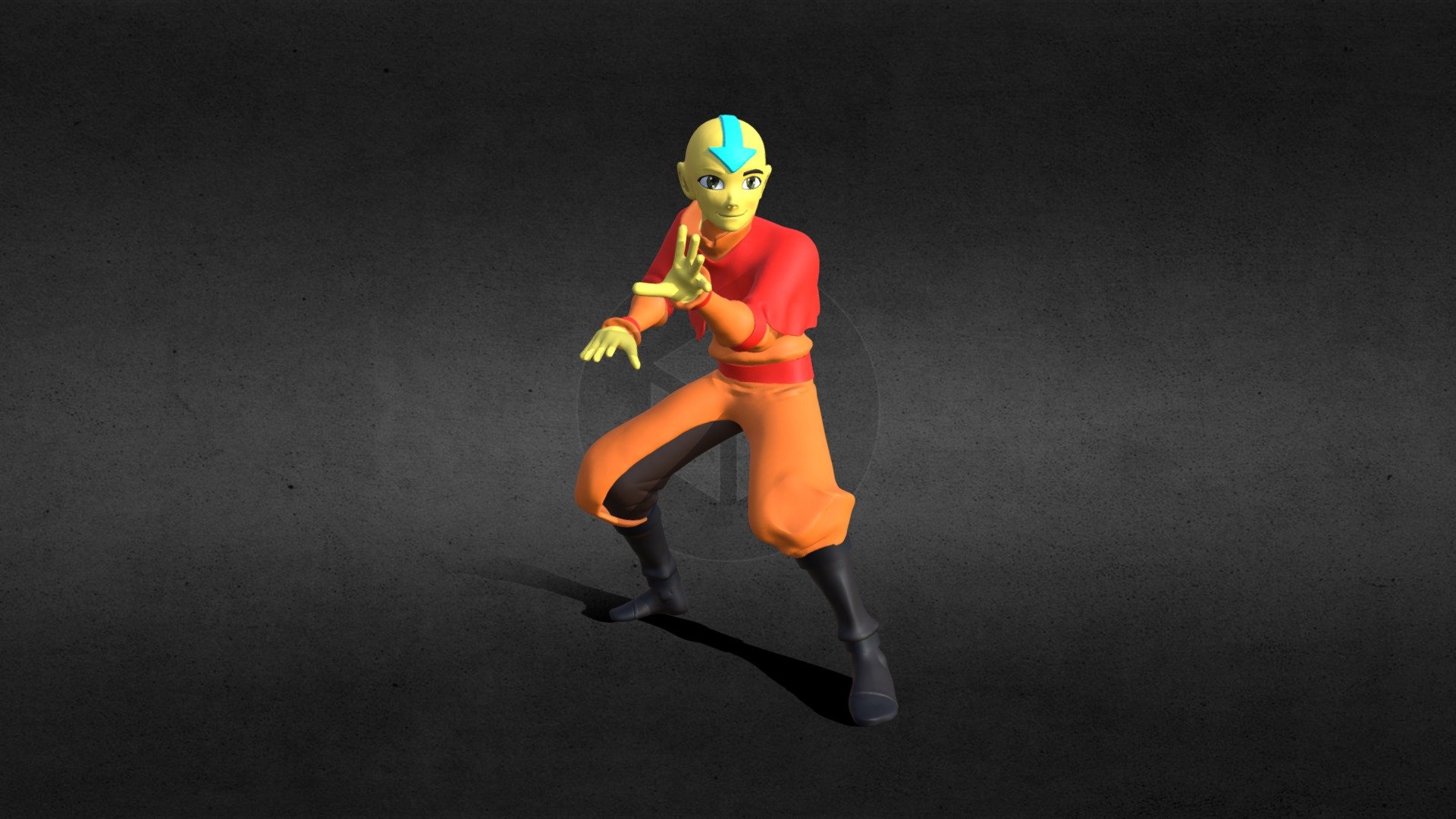 Aang - 3D model by Esteban Barreiro [Bankito] (@bankito) [a12b5b7 ...