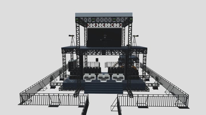 Concert Stage Design 3d