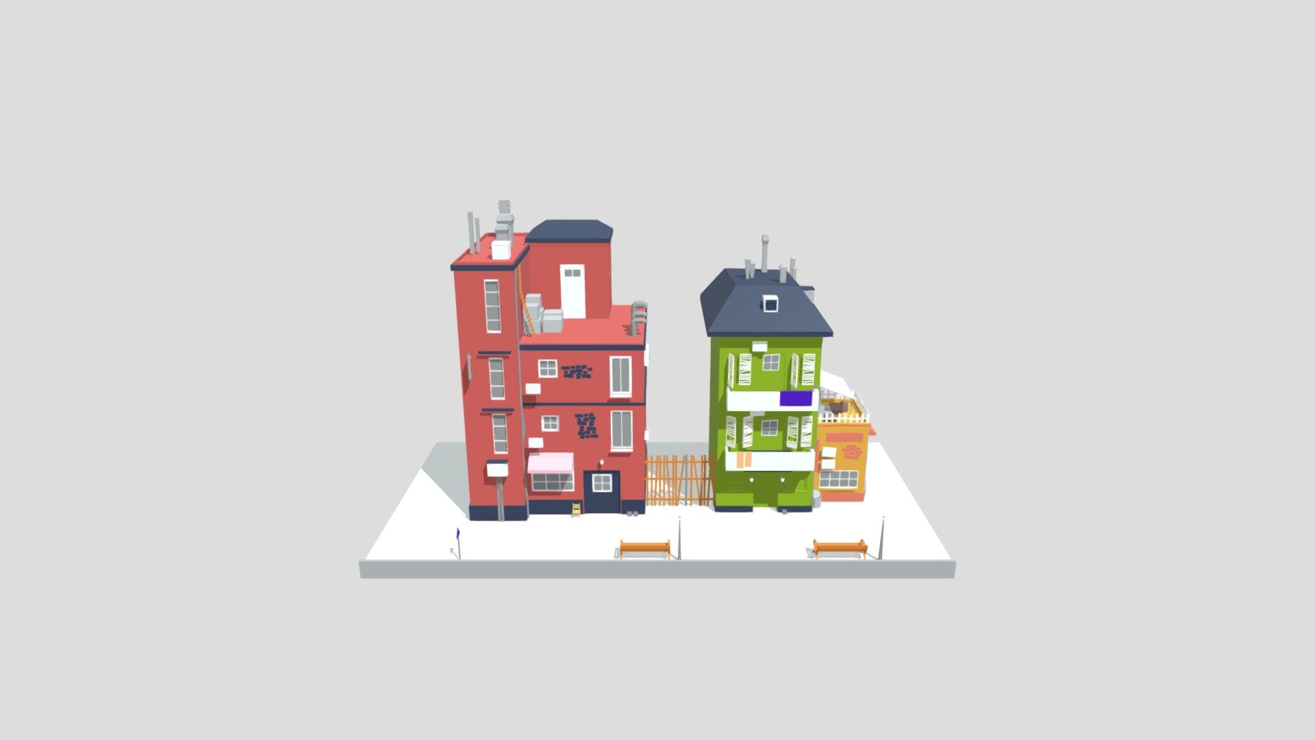 Lowploy Building - Download Free 3D model by KabbosArtstation [a12dd66 ...