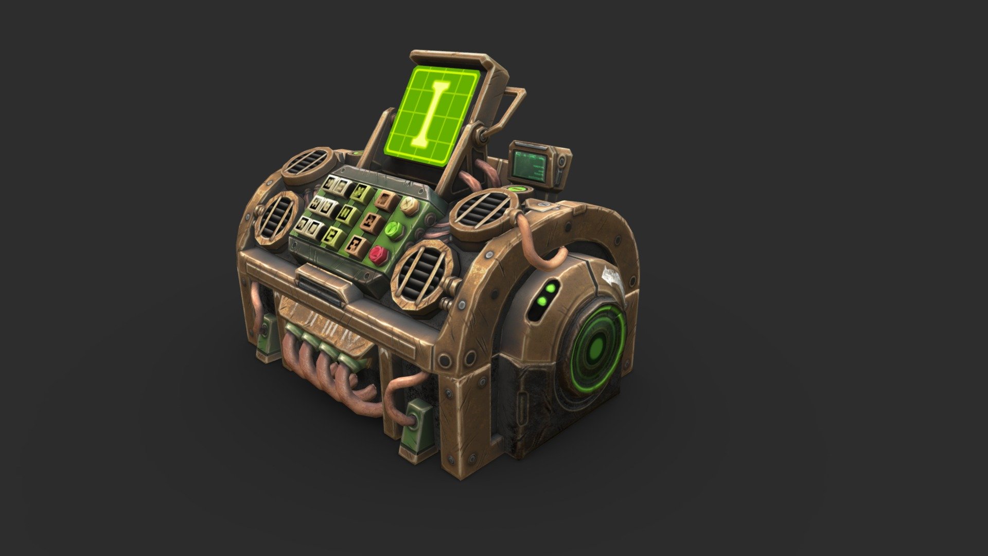 Mechanical Chest - 3D model by CC (@ccsf) [a12eb37] - Sketchfab