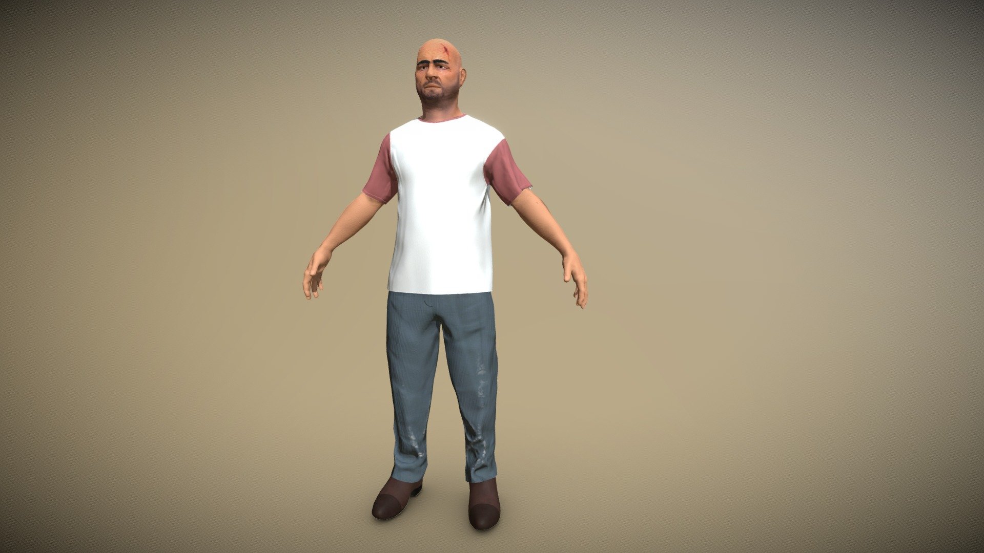 Jose w/ Wound - 3D model by Devin Eggleston (@deggleston) [a12f918 ...