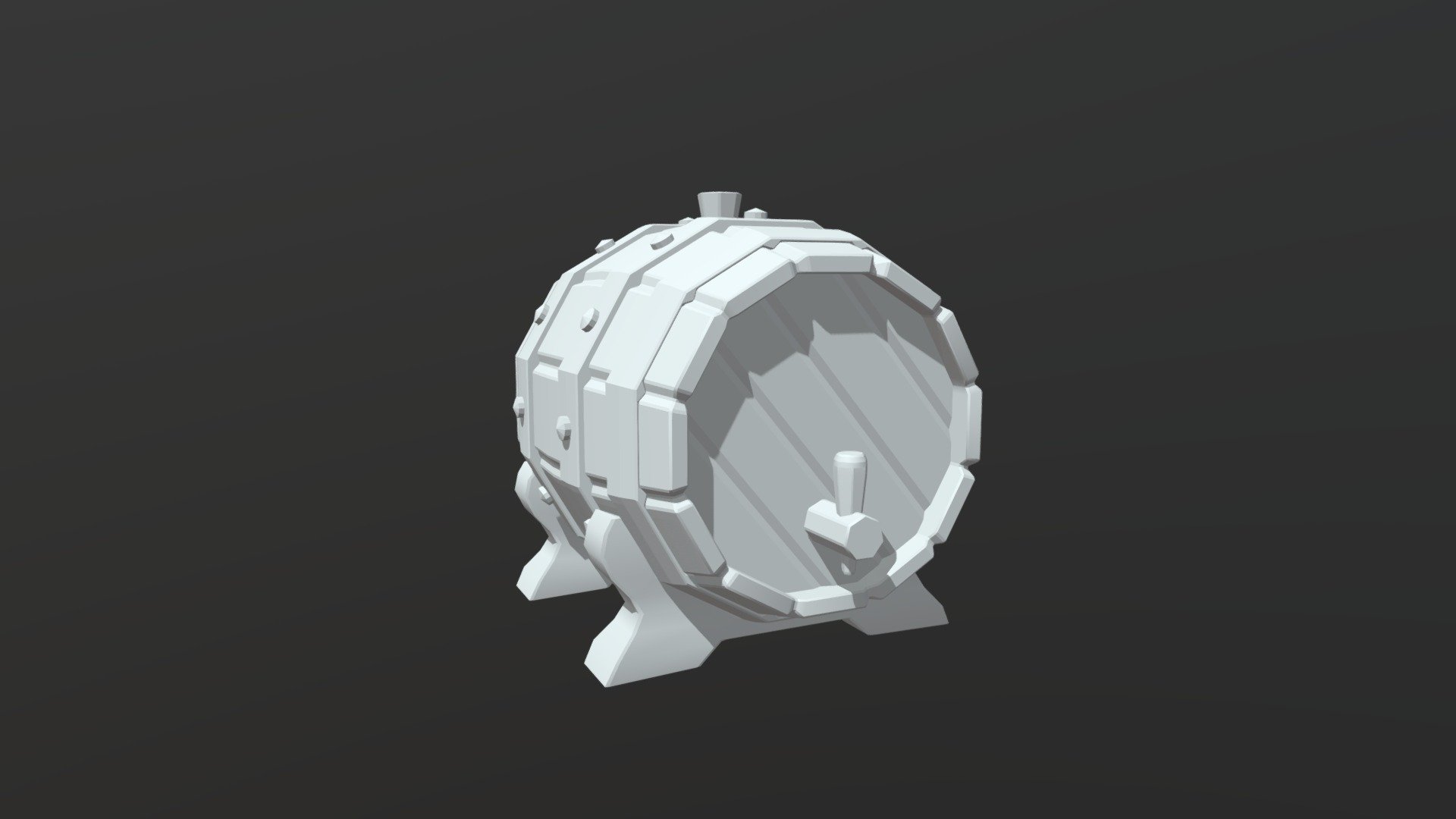 Stylized barrel - 3D model by nikakeks [a130907] - Sketchfab
