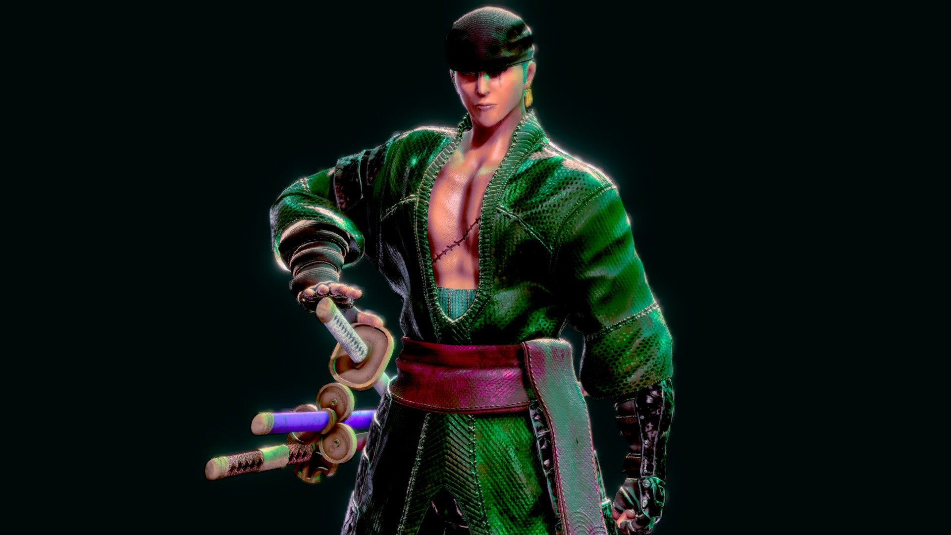 Roronoa Zoro - One Piece - Buy Royalty Free 3D model by Hisqie Furqoni ...