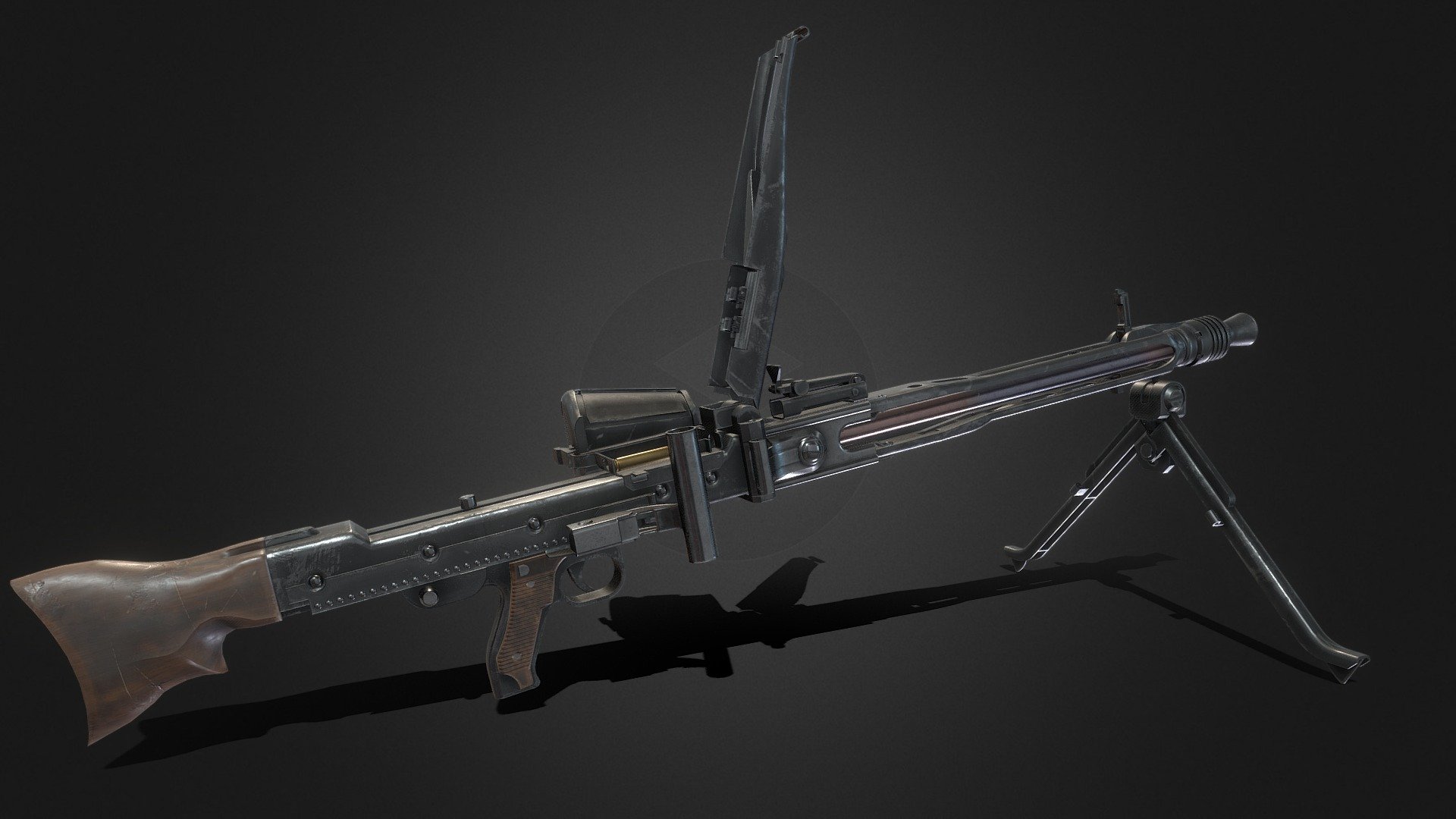 MG 42 - Game Ready - 3D model by Rzyas [a134692] - Sketchfab