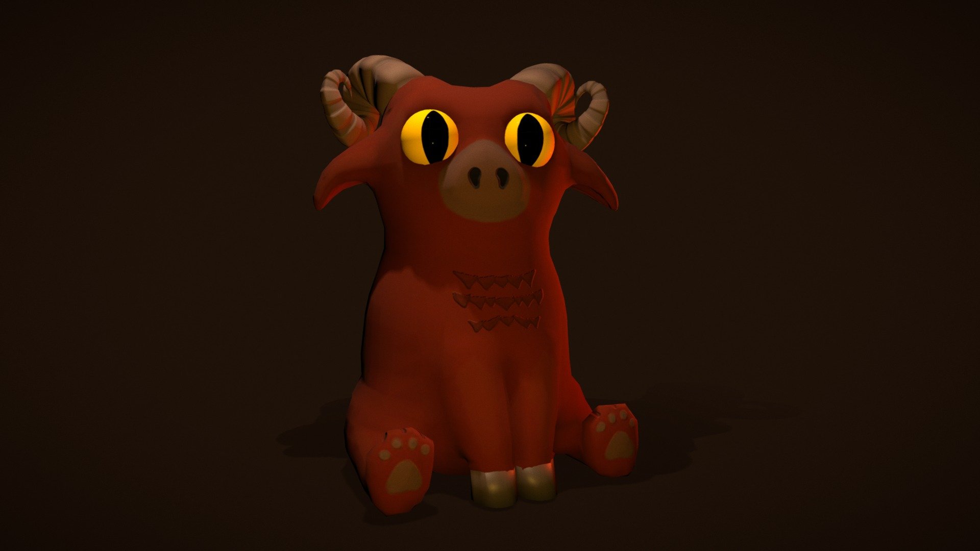 Little Stylized Demon - 3D model by FlameKitty [a136b44] - Sketchfab